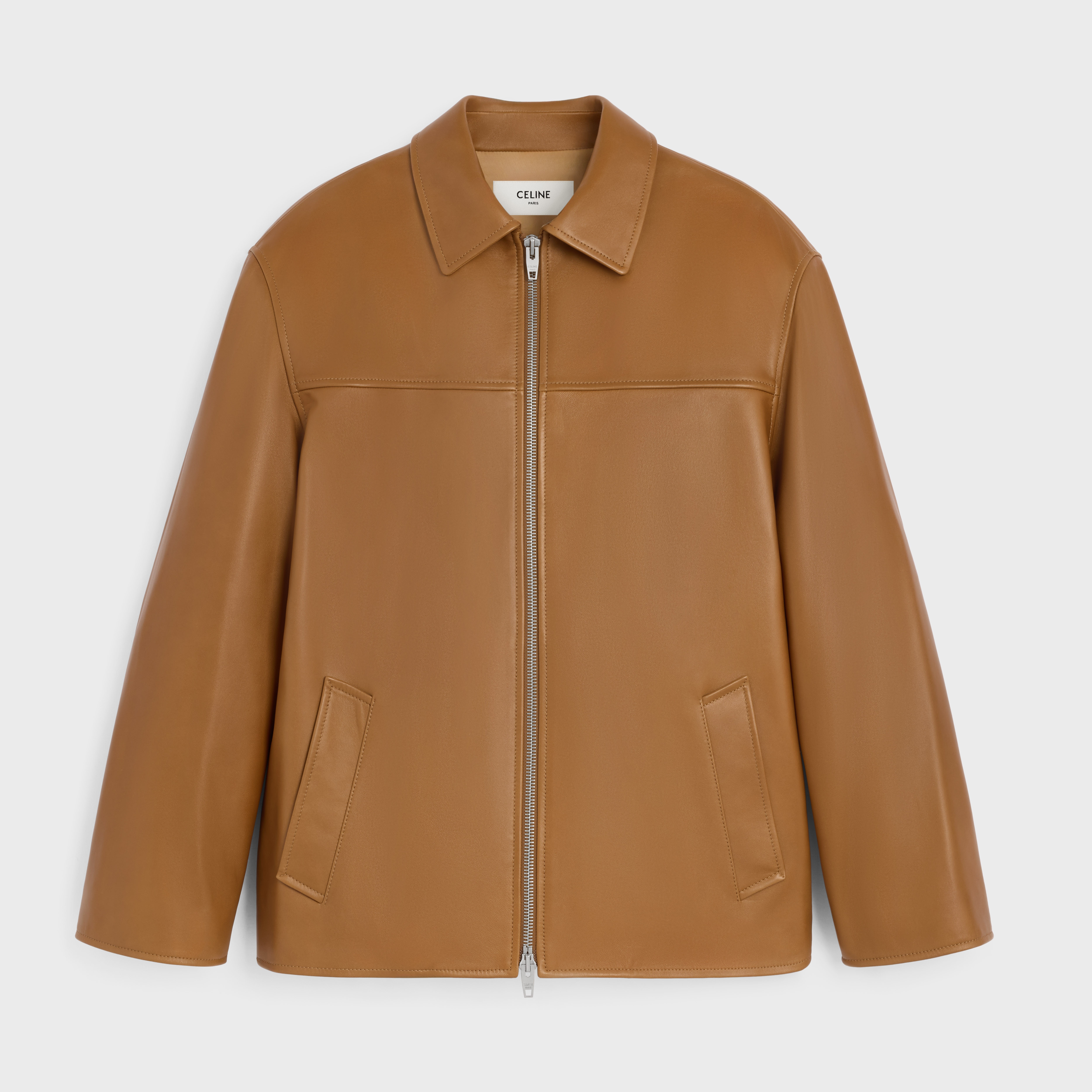 JACKET IN PLONGÉ LAMBSKIN - | CELINE