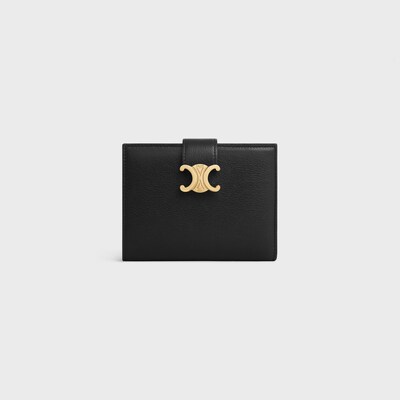 CARTERA MEDIANA CELINE VICTOIRE DE PIEL DE BECERRO FLEXIBLE - TOSTADO ...