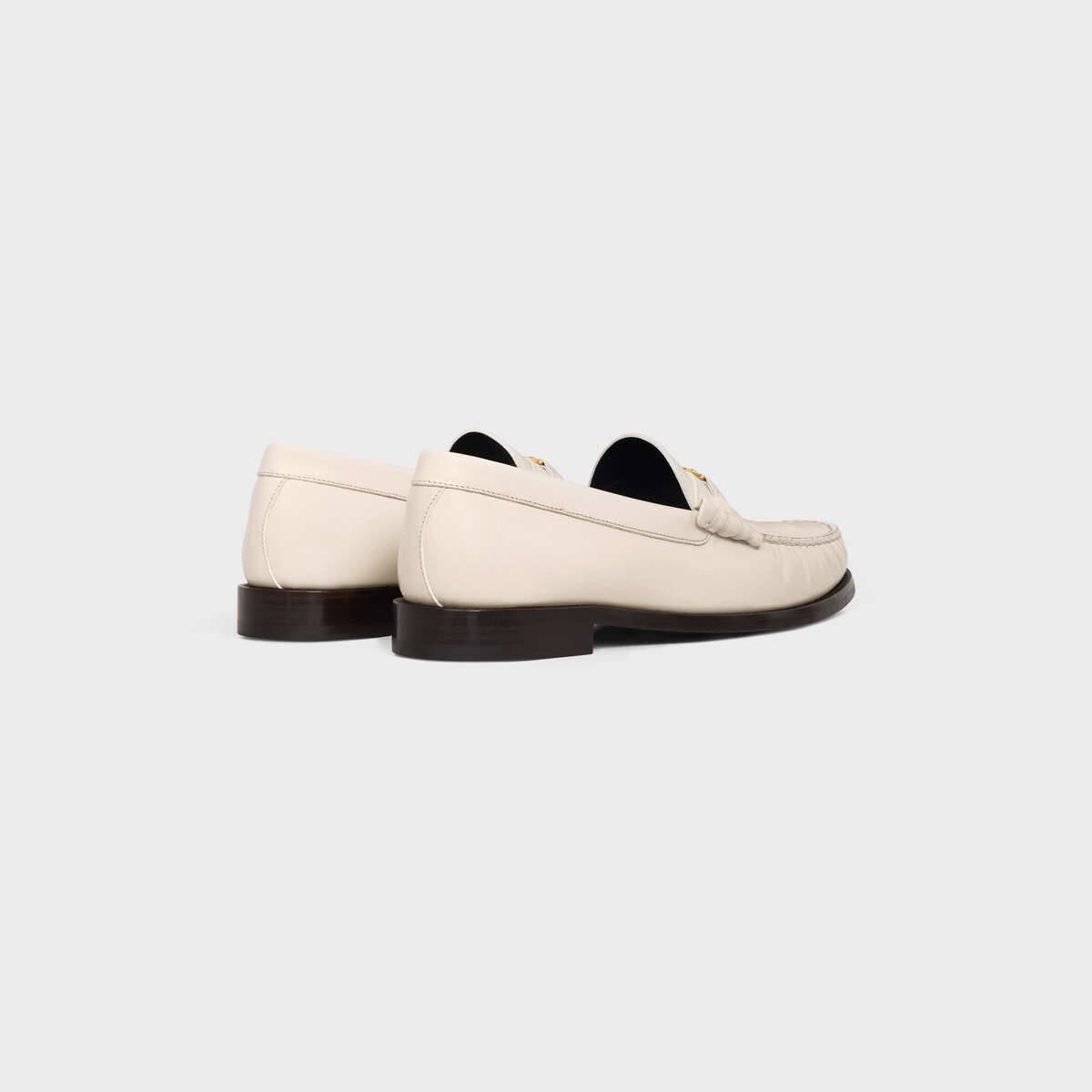 CELINE LUCO LOAFER IN POLISHED BULL - MILK | CELINE