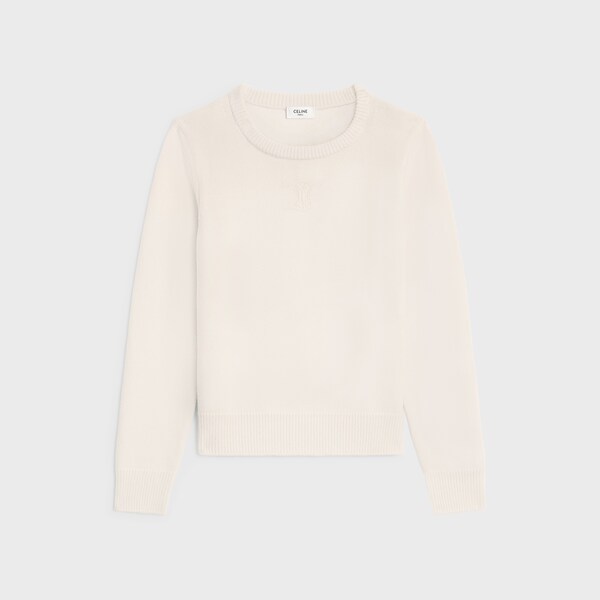 WOMEN'S LUXURY WHITE KNITWEAR | CELINE