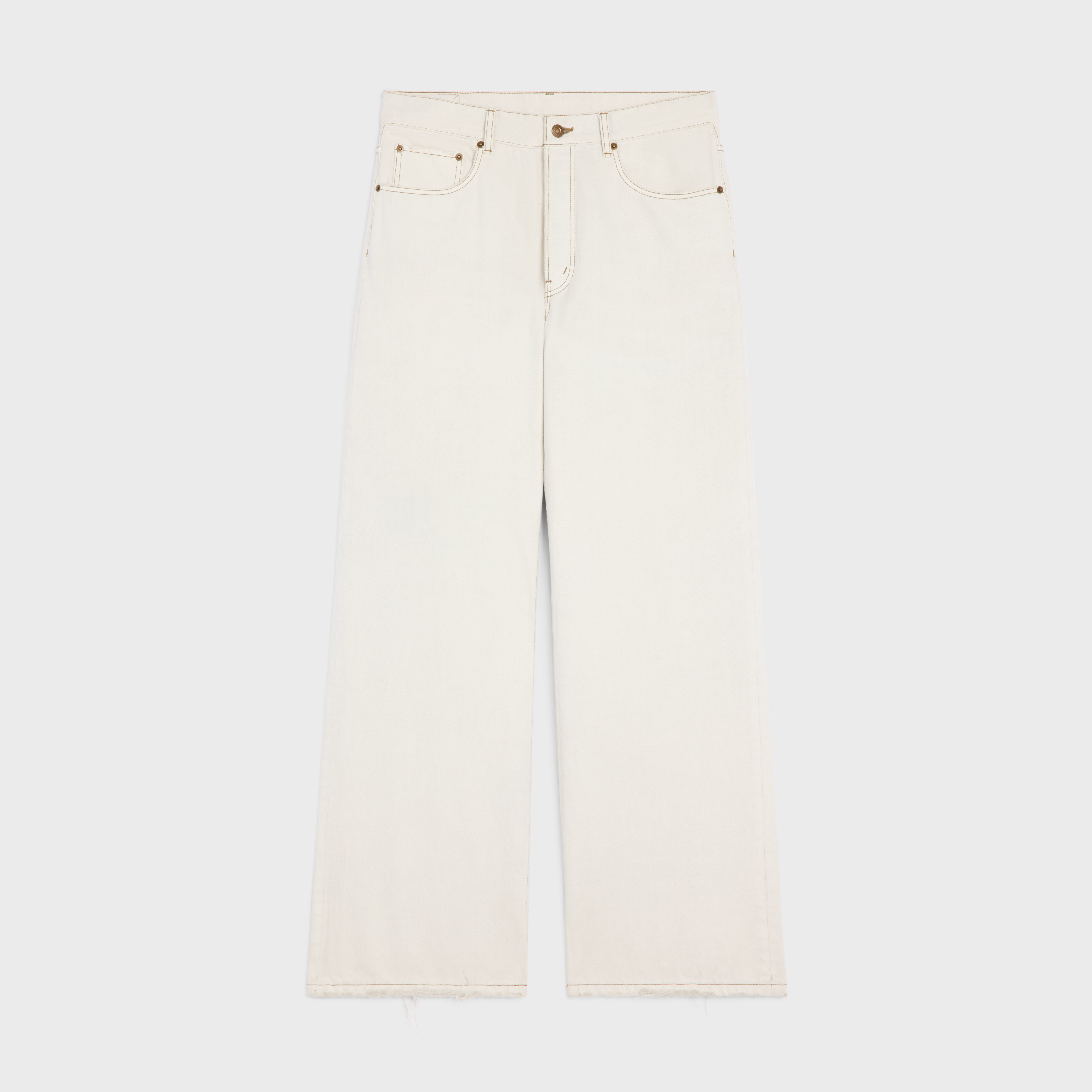 max jeans IN heavy cotton twill - FADED WHITE | CELINE