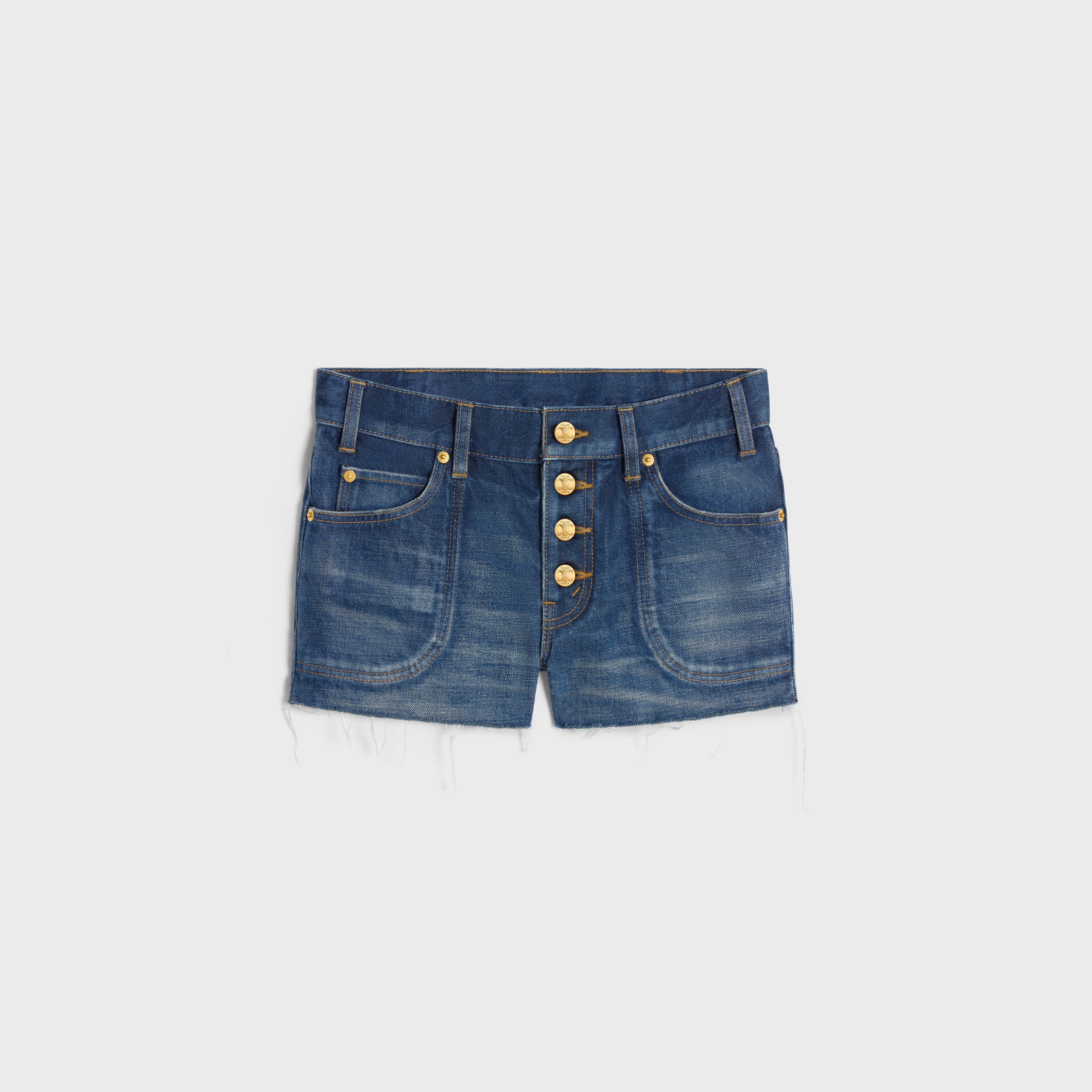 MINI SHORT DENIM DARK UNION WASH - DARK UNION WASH | CELINE