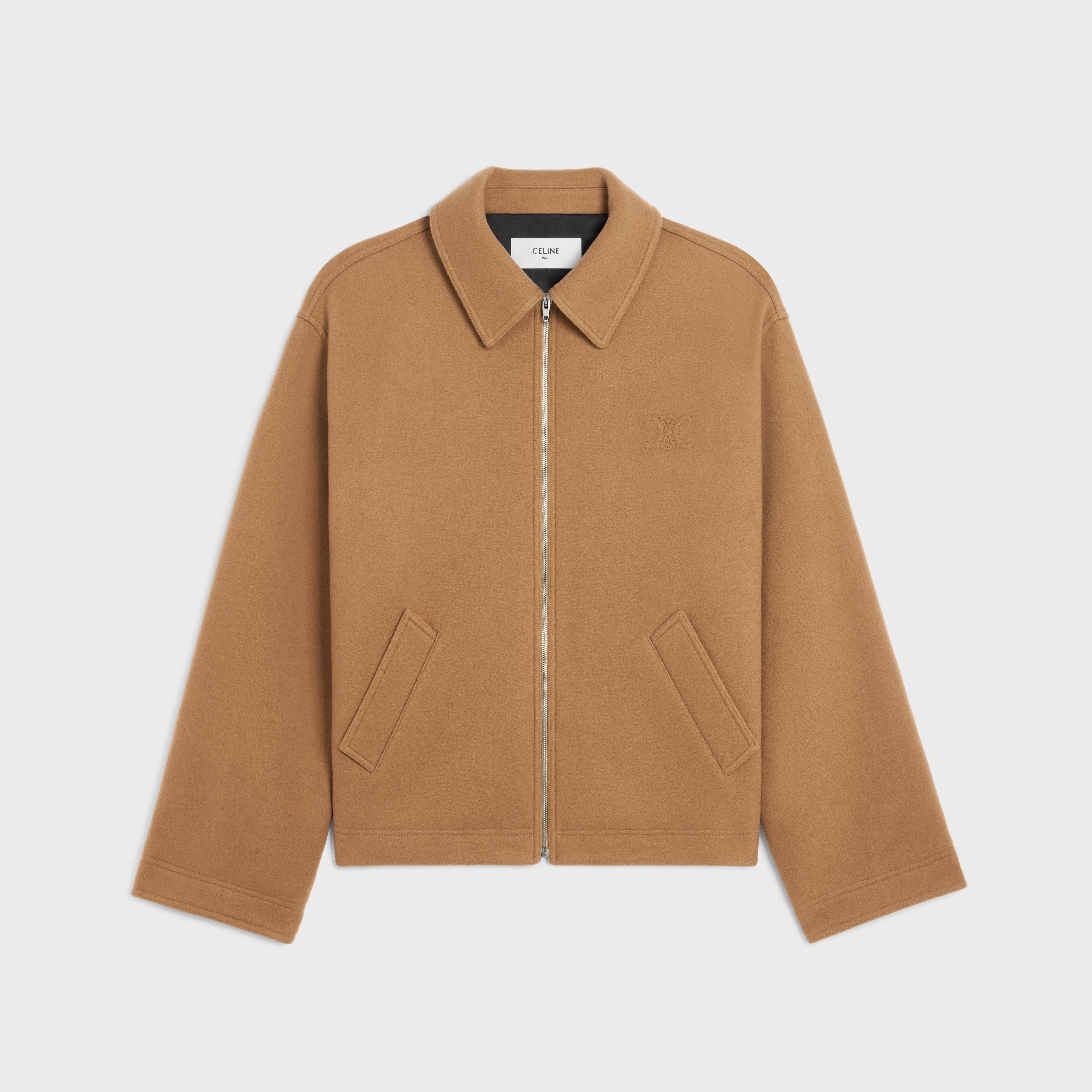 jacket IN WOOL FELT - CAMEL | CELINE