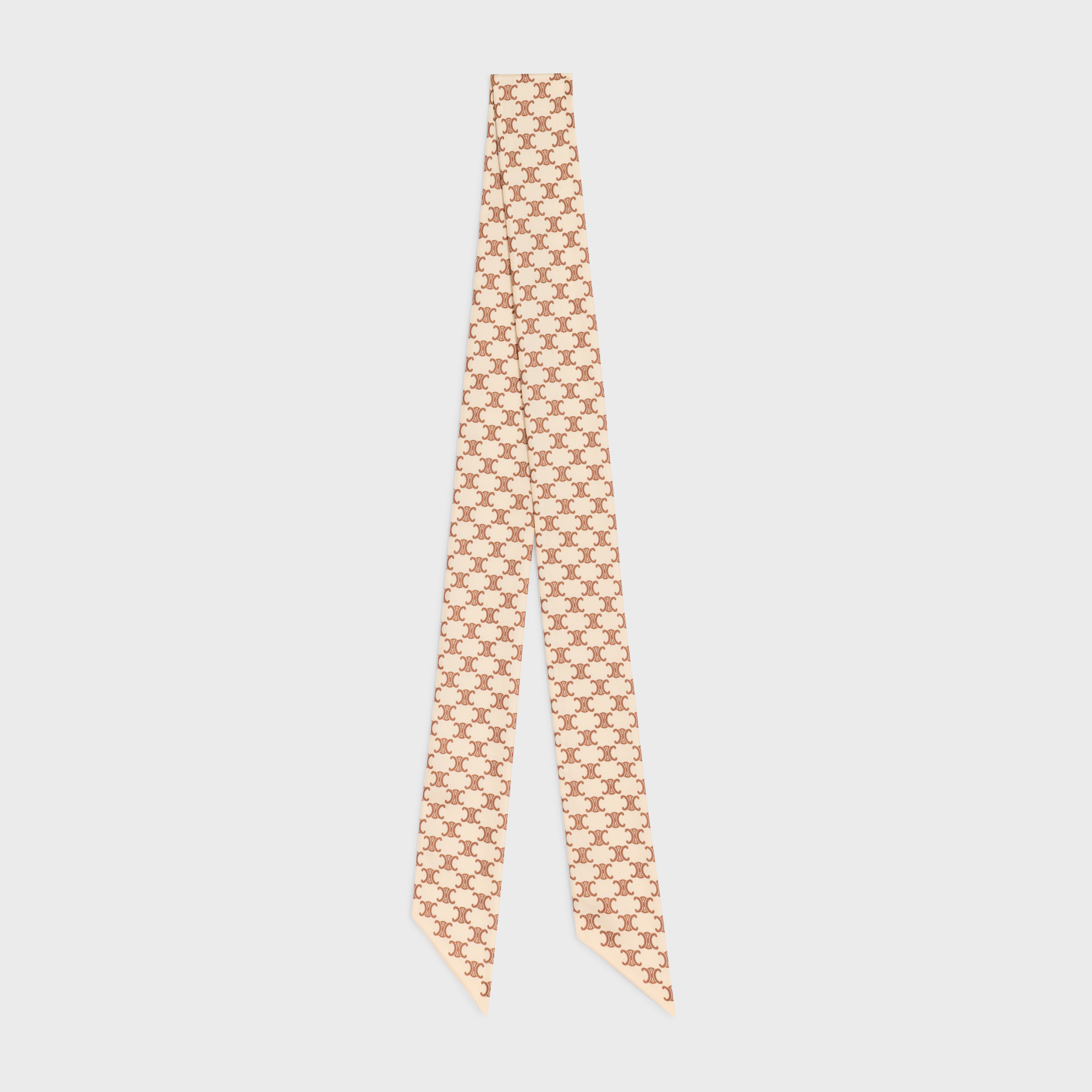 lavalliere IN mini triomphe silk twill - VANILLA/CARAMEL | CELINE