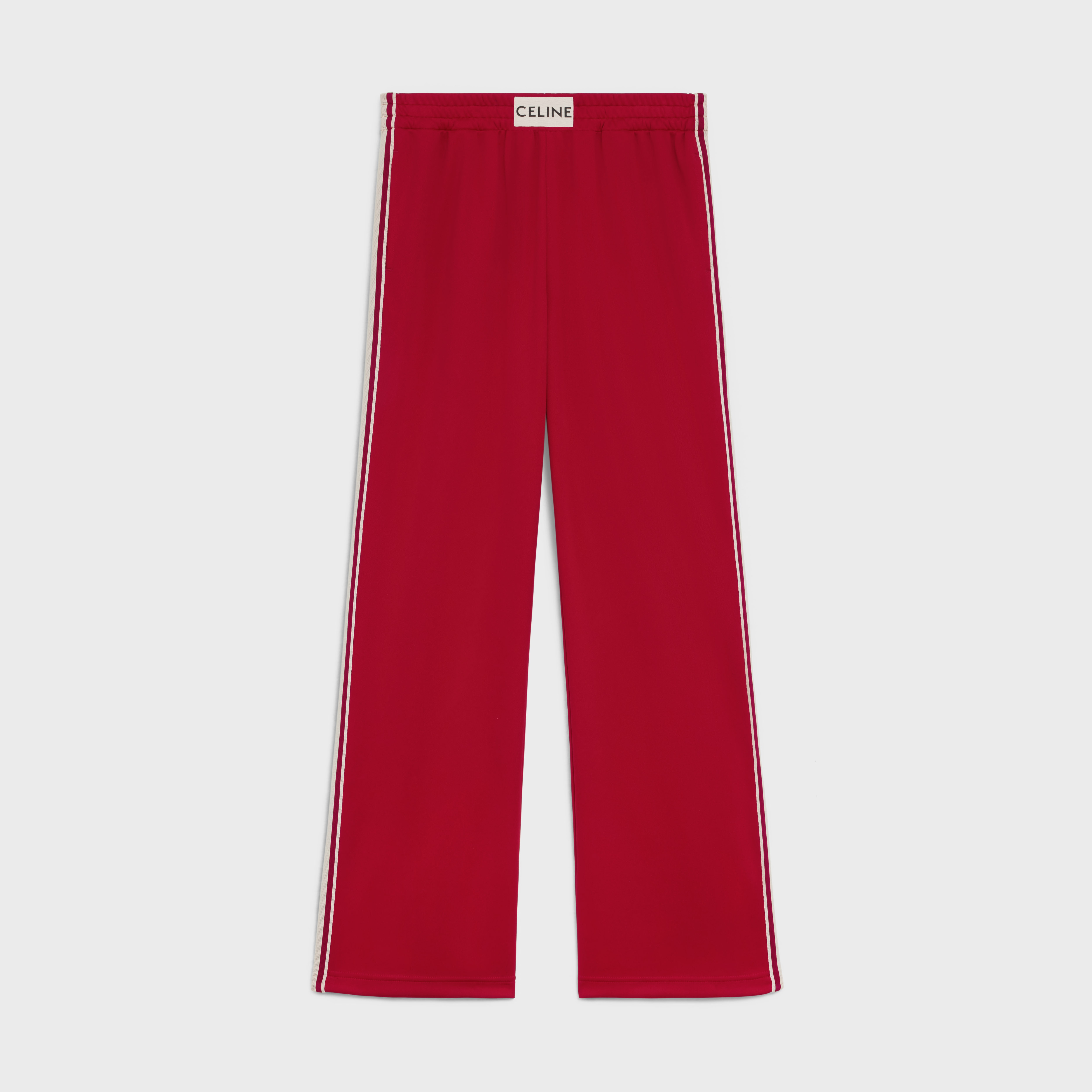 Celine jogging pants in double face Jersey - Rust | CELINE