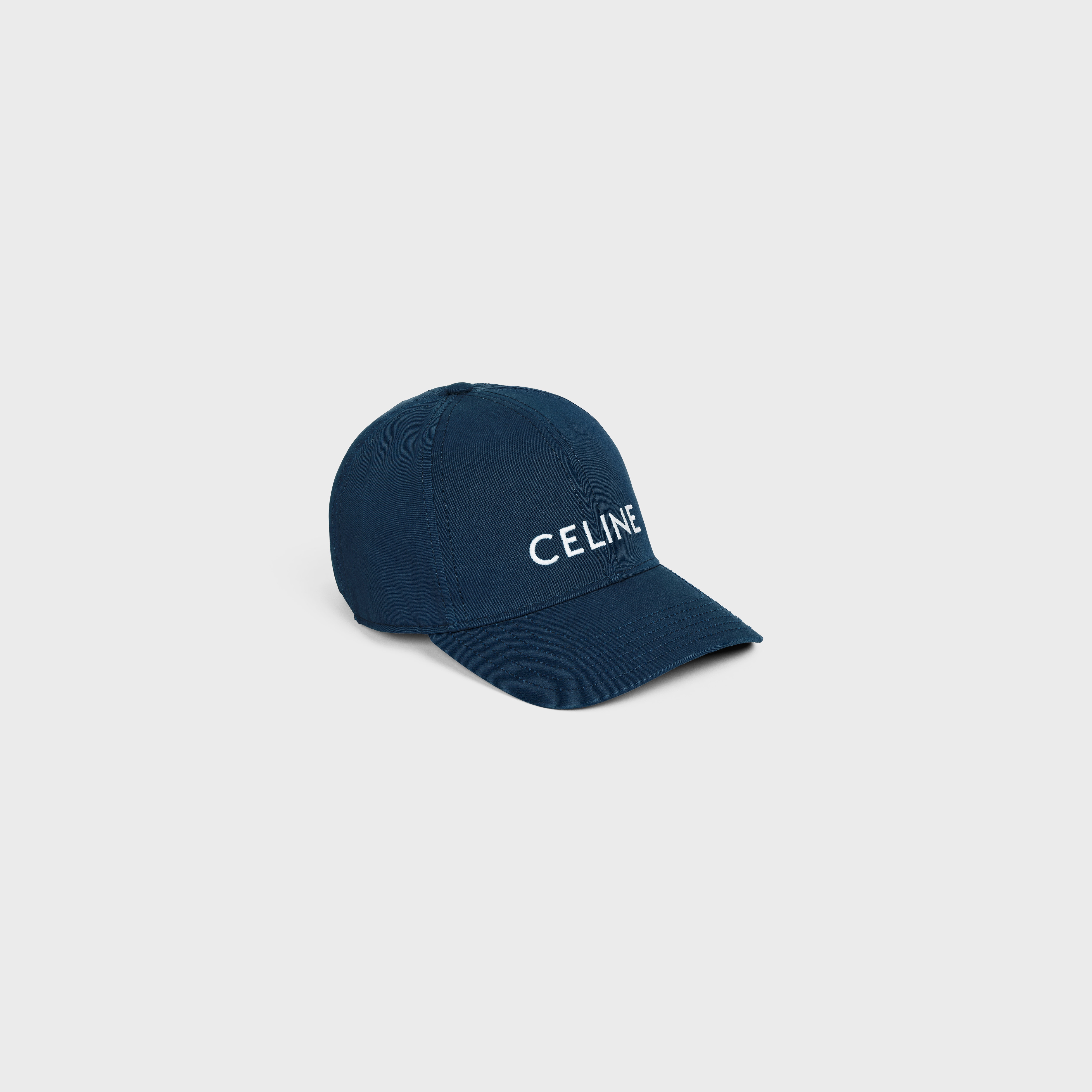 CELINE BASEBALL CAP IN COTTON - Marine | CELINE