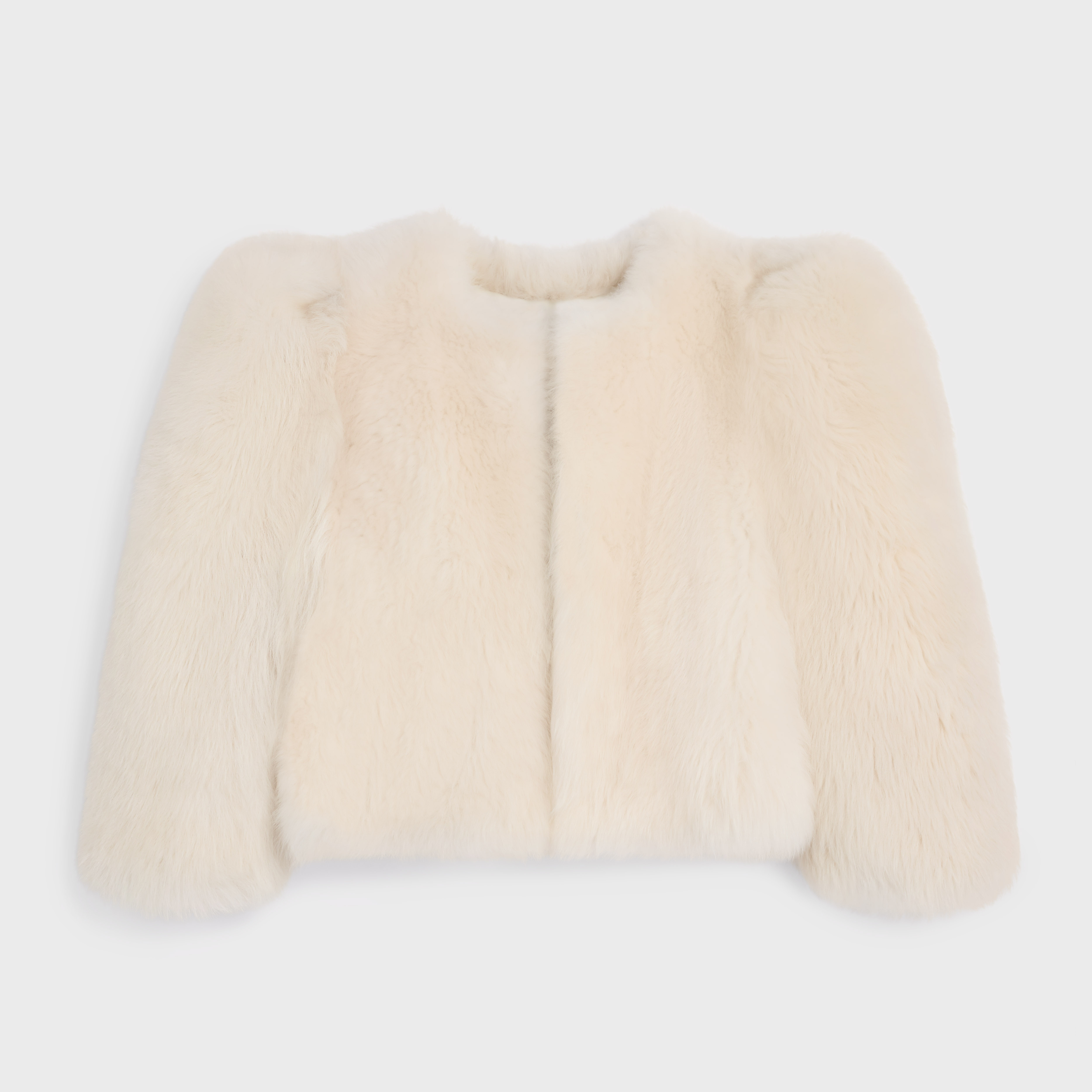 jacket IN lamb shearling - SNOW | CELINE