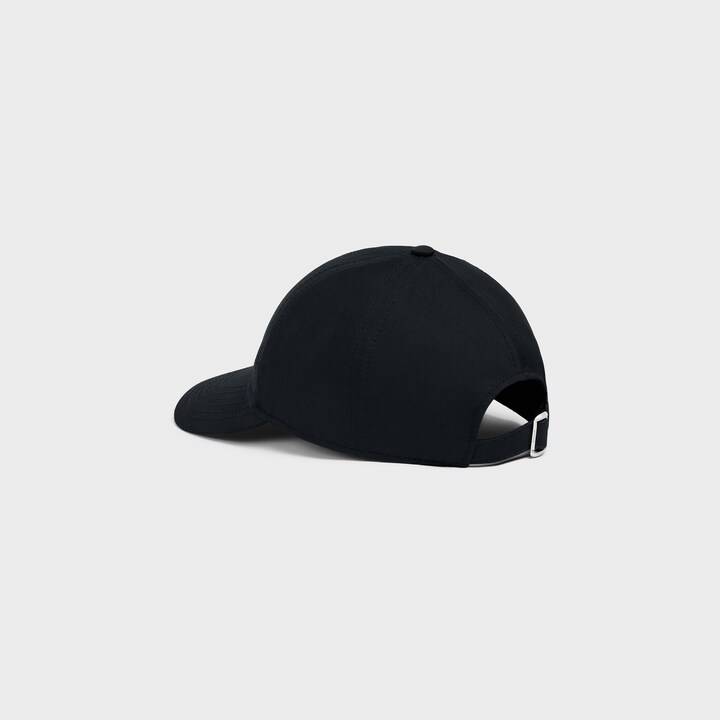 BLACK BASEBALL CAP IN COTTON | CELINE