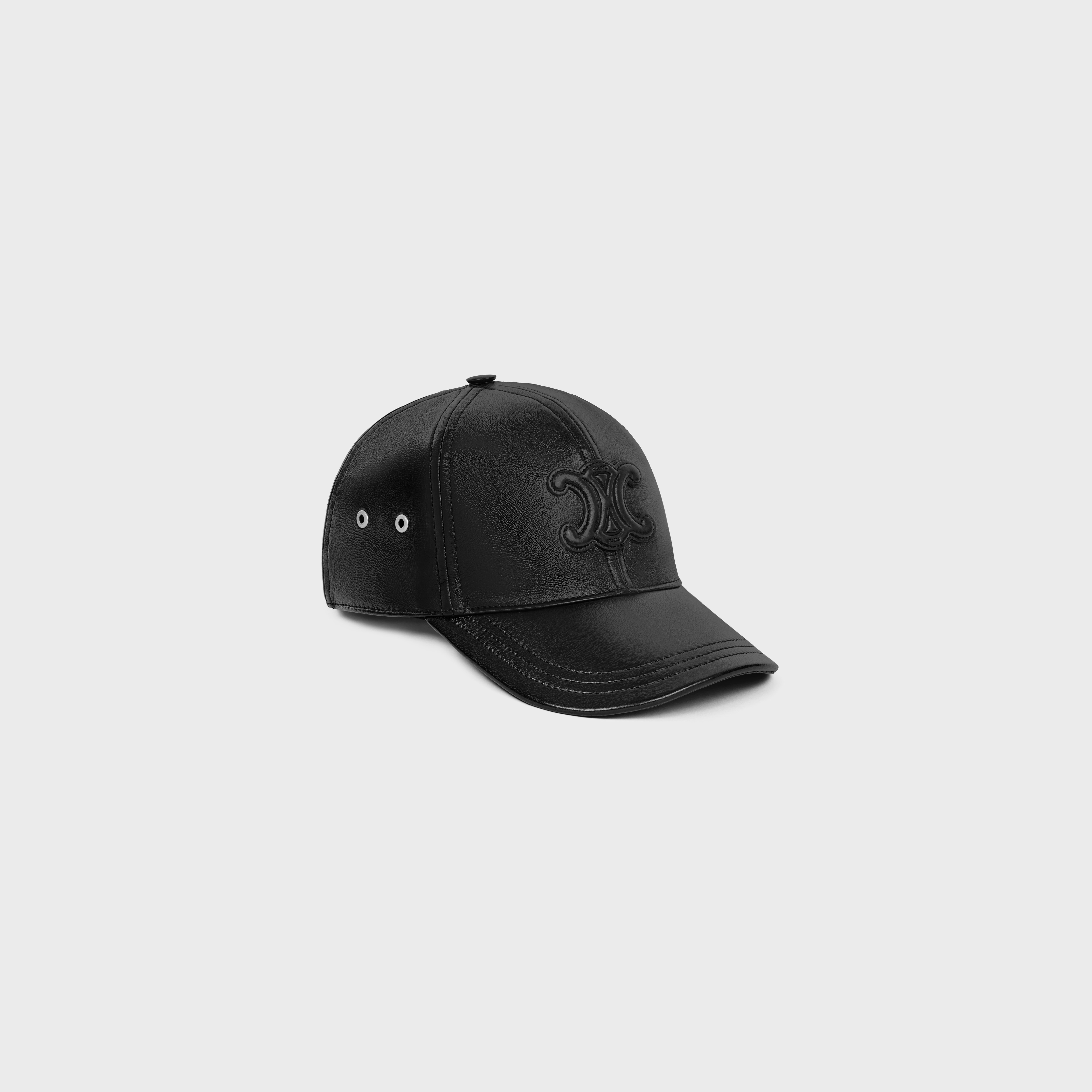 TRIOMPHE BASEBALL CAP IN LAMBSKIN - | CELINE