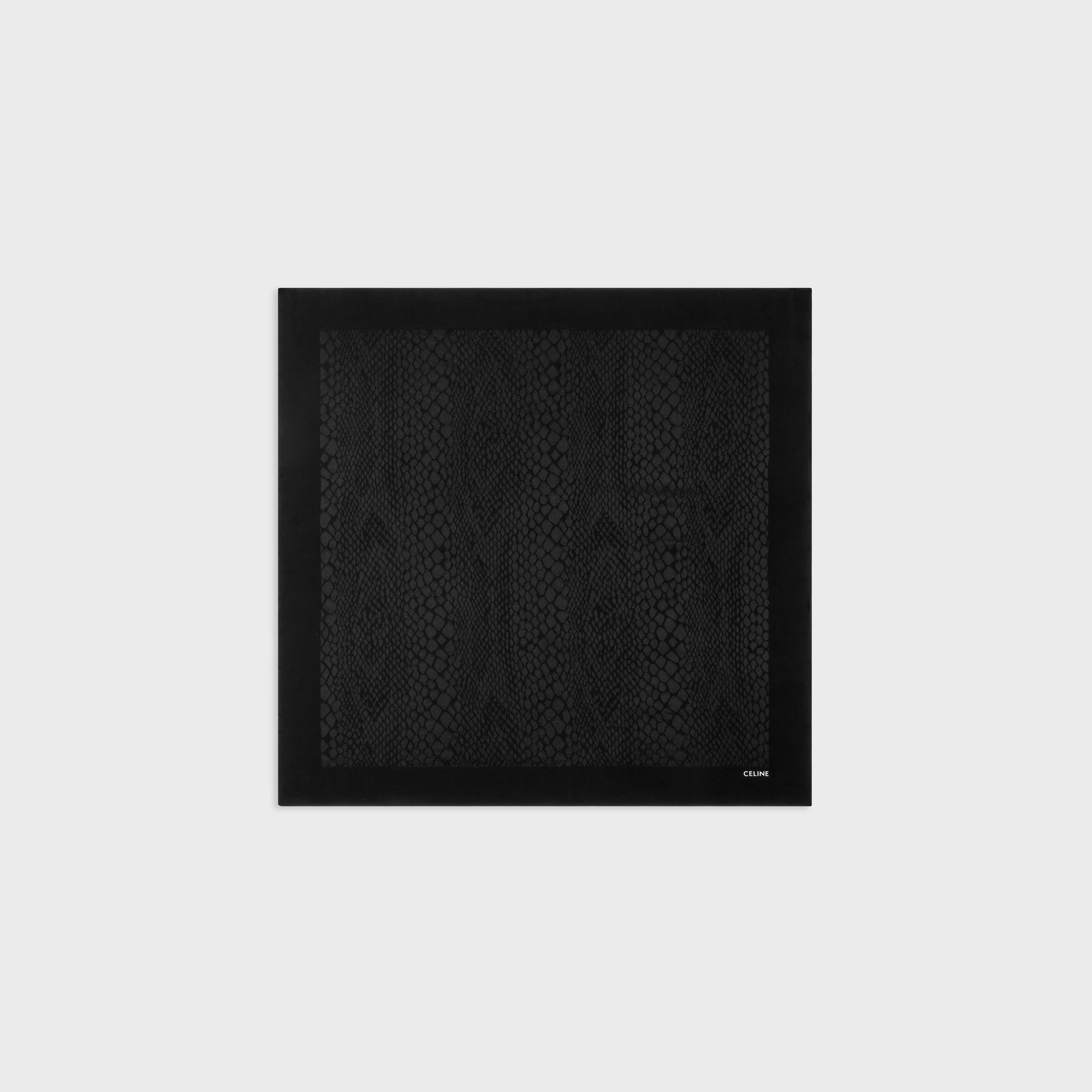 bandana in silk jacquard - BLACK | CELINE