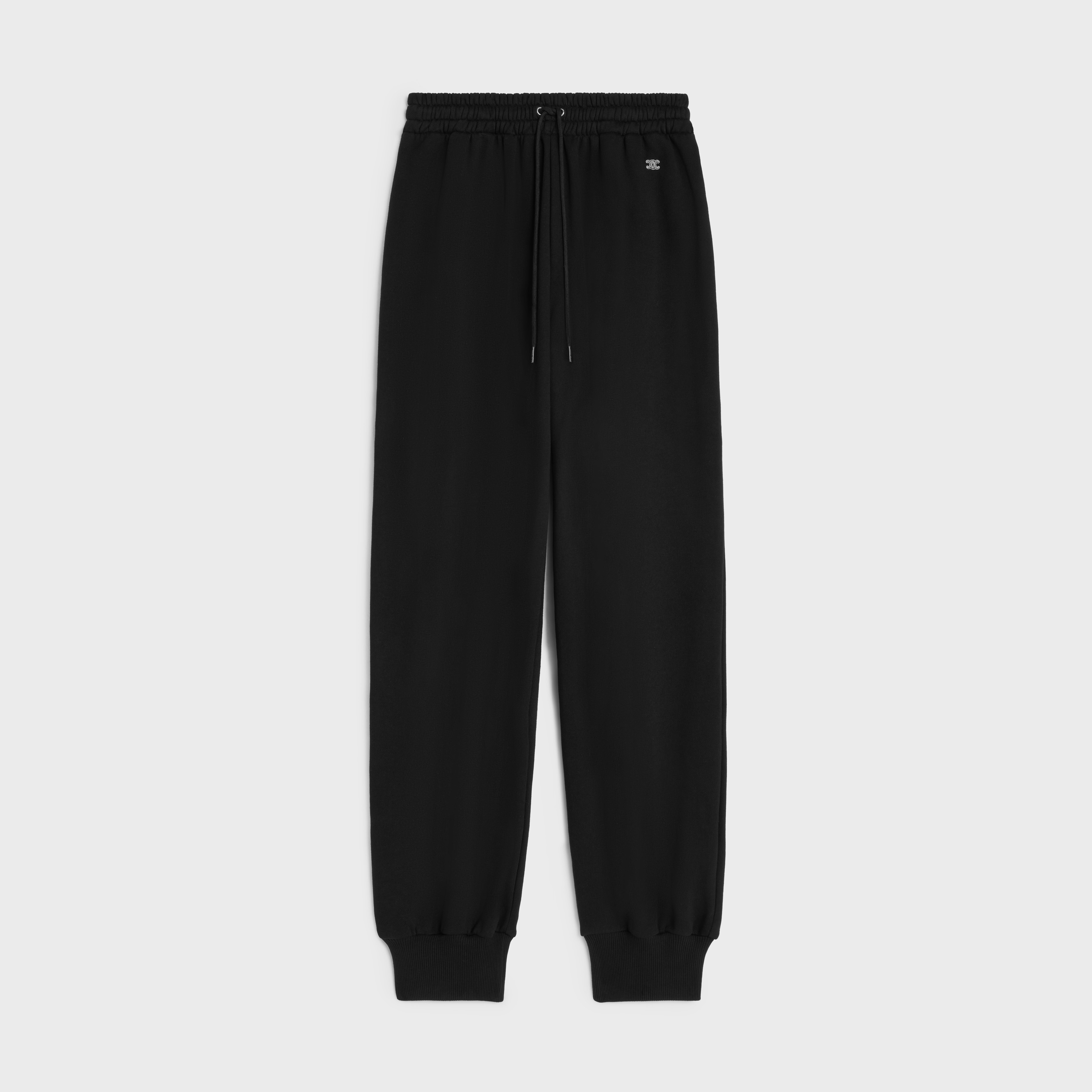 jogging molleton coton - NOIR/BLANC | CELINE