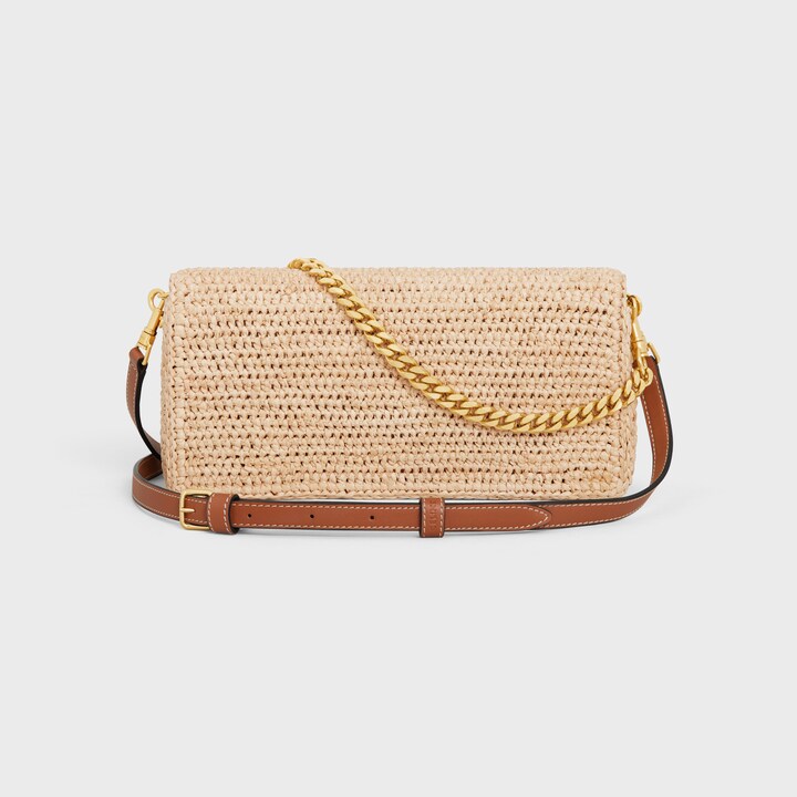 MULTIPOCHETTE IN RAFFIA - NATURAL / TAN | CELINE