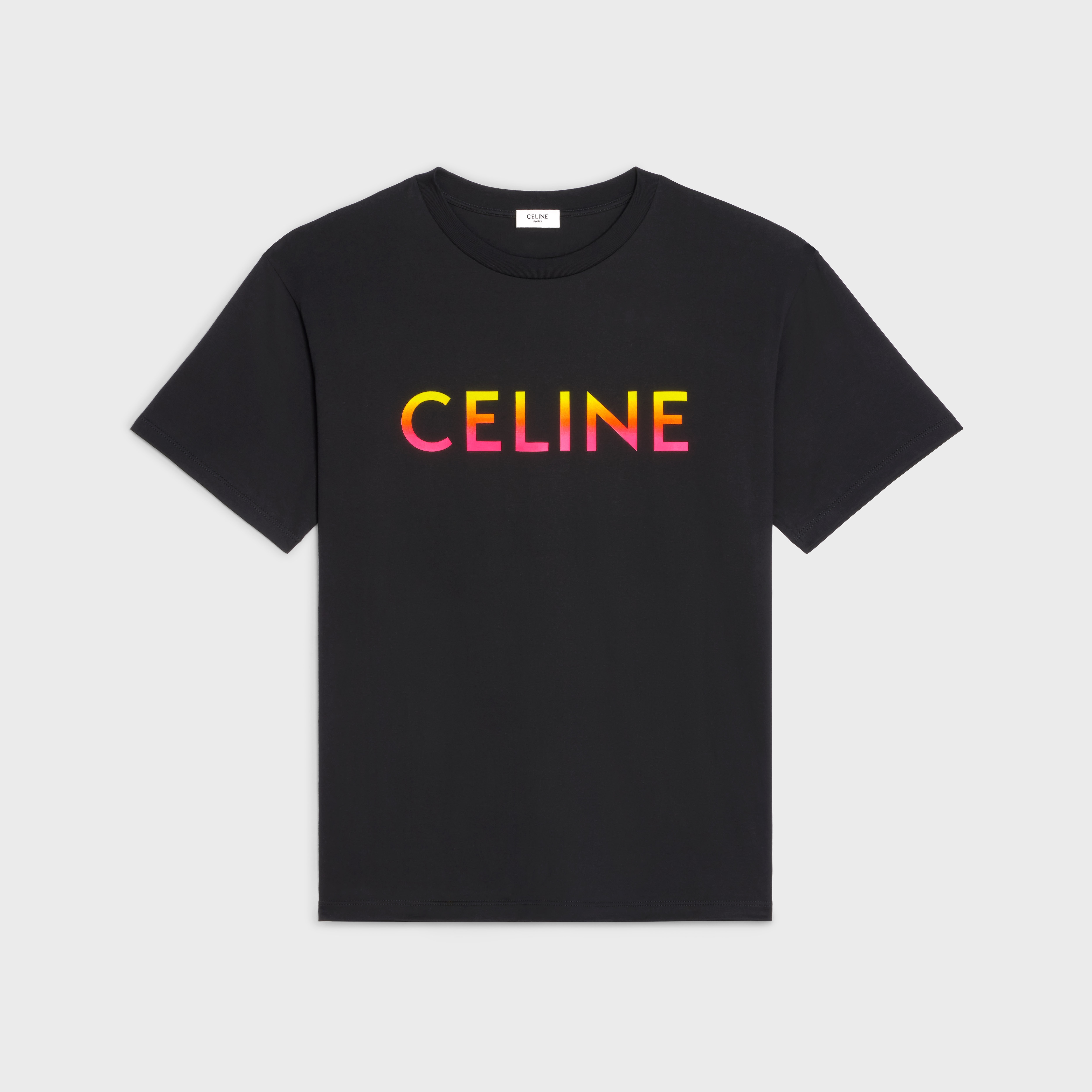 LOOSE CELINE T-SHIRT IN COTTON JERSEY - Black | CELINE
