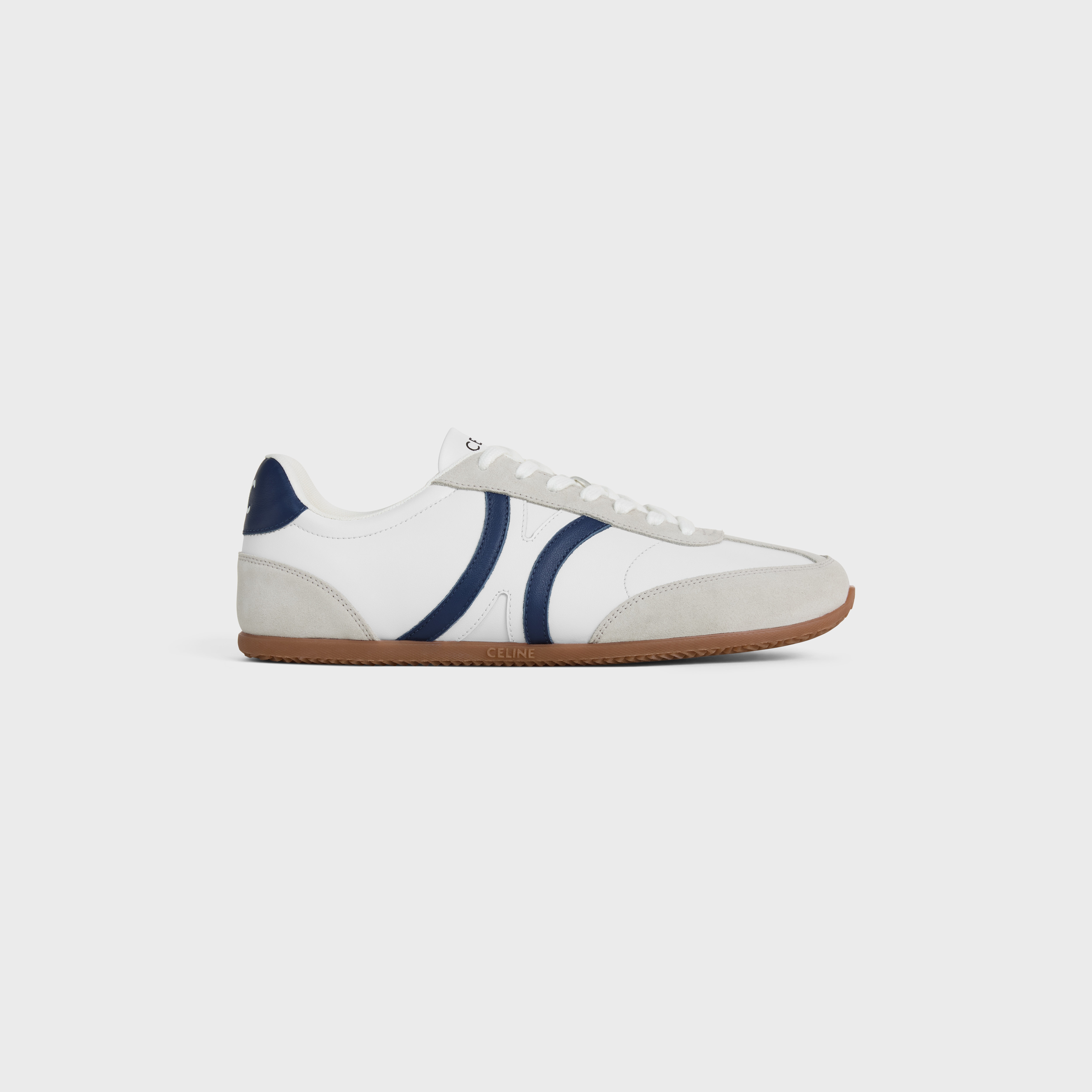 SNEAKER DEPORTIVA CELINE BAJA DE CORDONES DE PIEL DE BECERRO Y ANTE DE ...