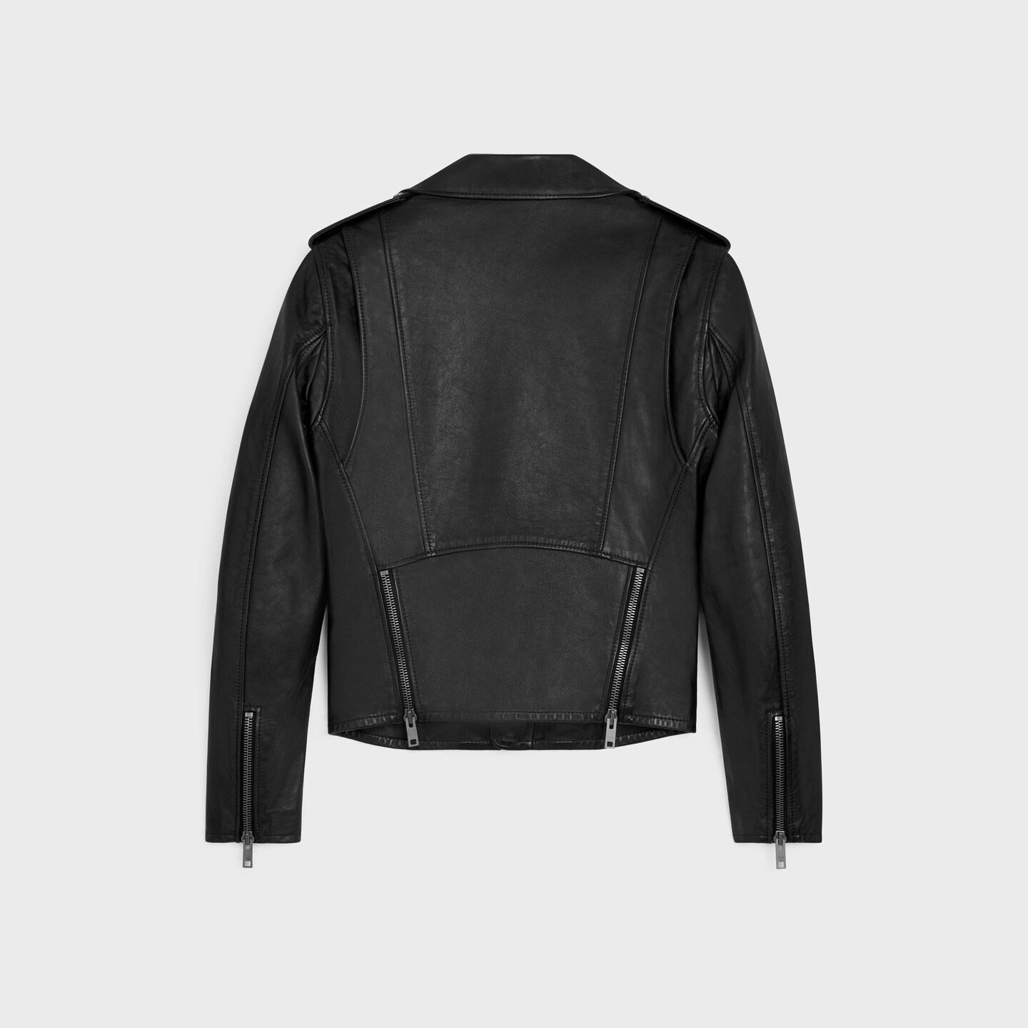 CLASSIC BIKER JACKET IN CALFSKIN - BLACK | CELINE