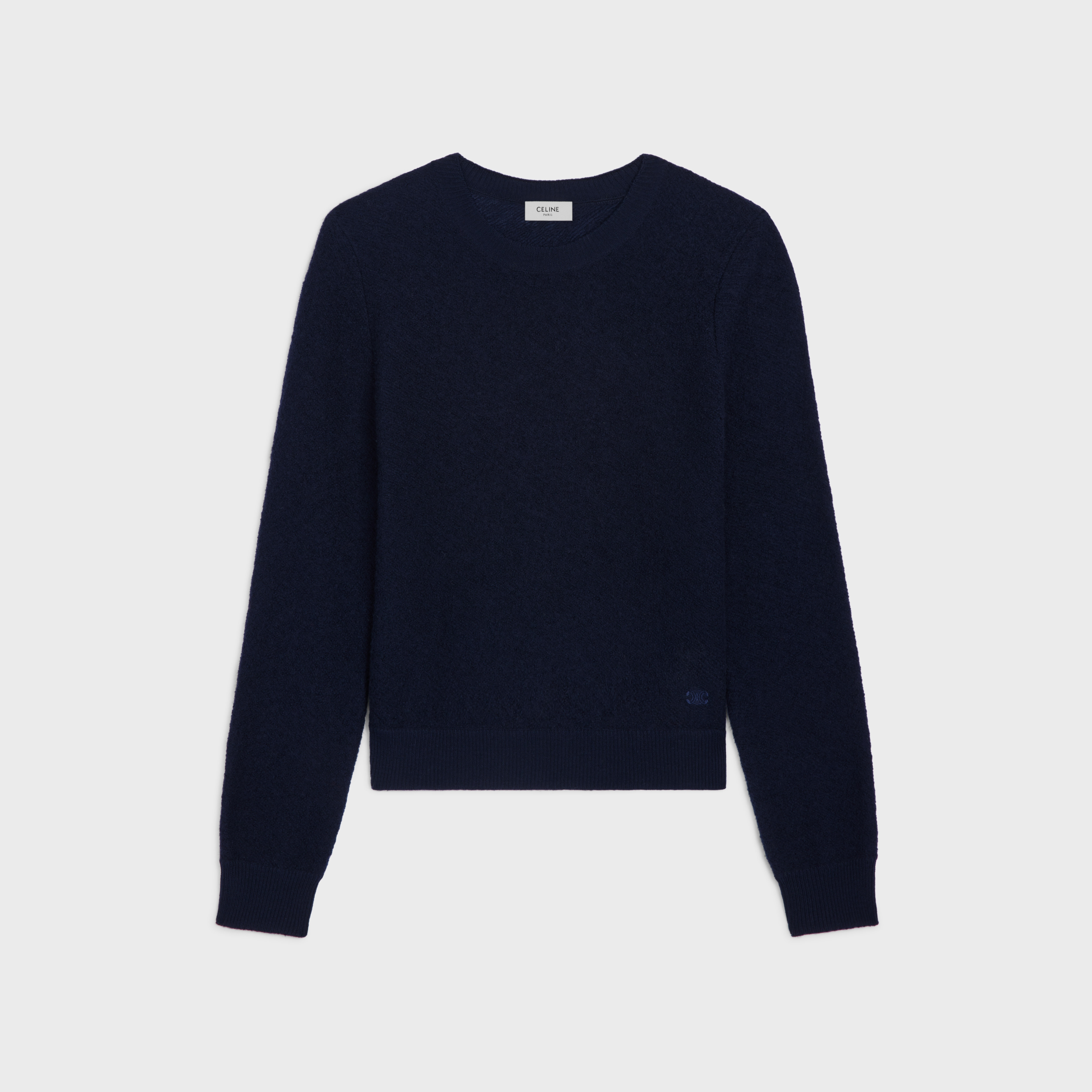 crewneck sweater IN WOOL - NAVY | CELINE