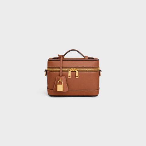 CELINE VANITY IN NATURAL CALFSKIN - TAN | CELINE
