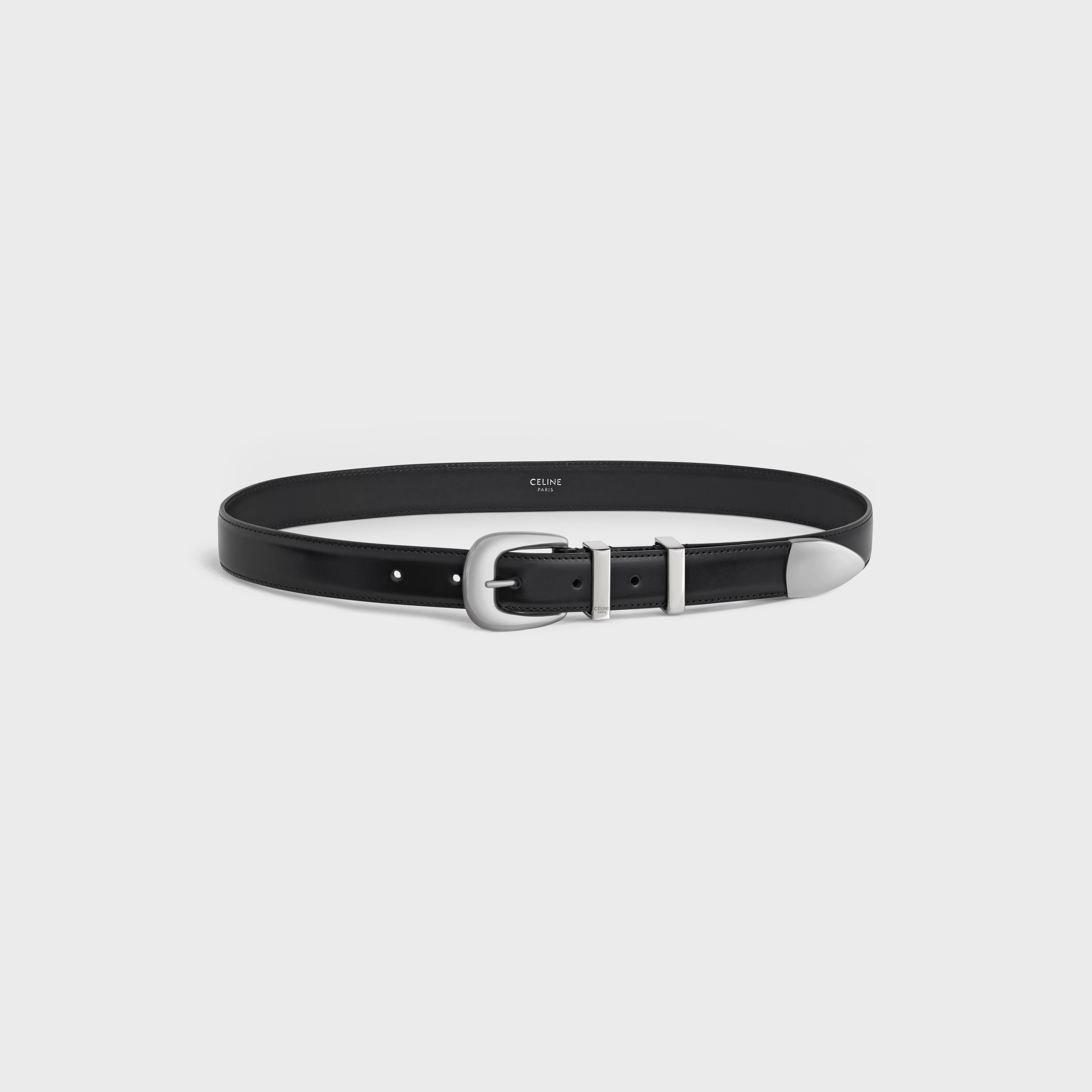 CEINTURE WESTERN Moyen Modèle 25MM Taurillon - NOIR | CELINE
