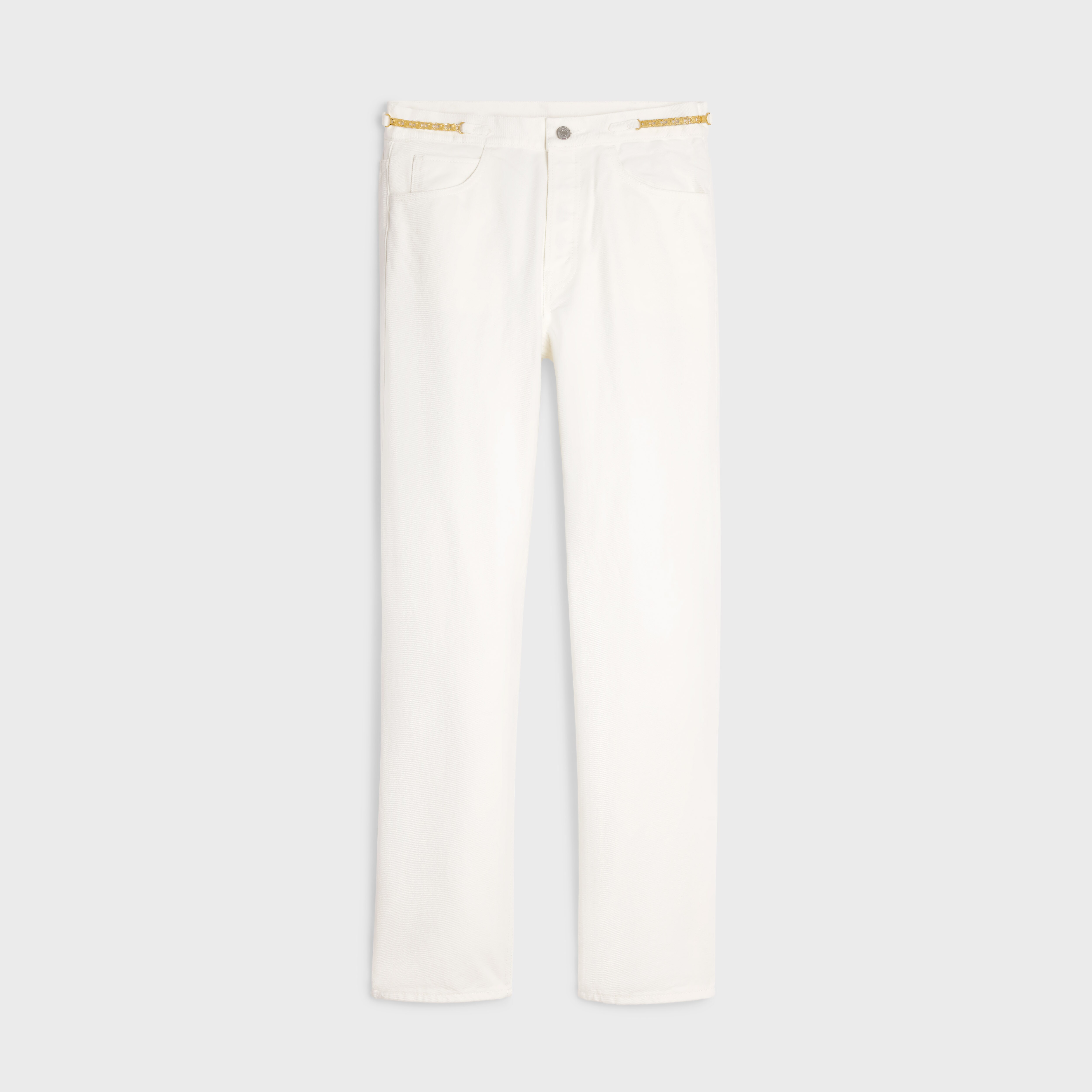 POLLY JEANS IN OPTIC WHITE WASH DENIM - OPTIC WHITE WASH | CELINE