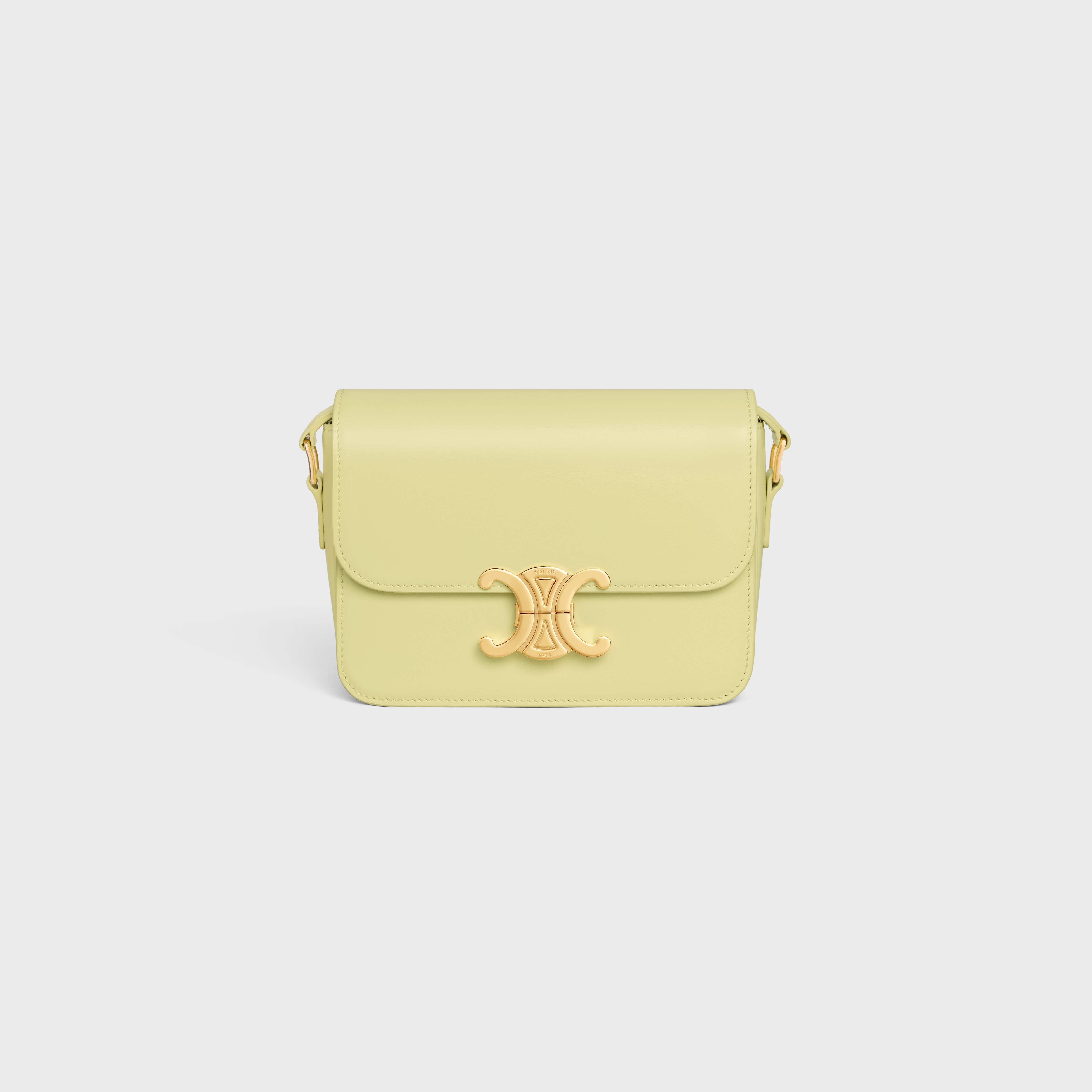 TEEN TRIOMPHE BAG IN shiny calfskin - CITRUS | CELINE