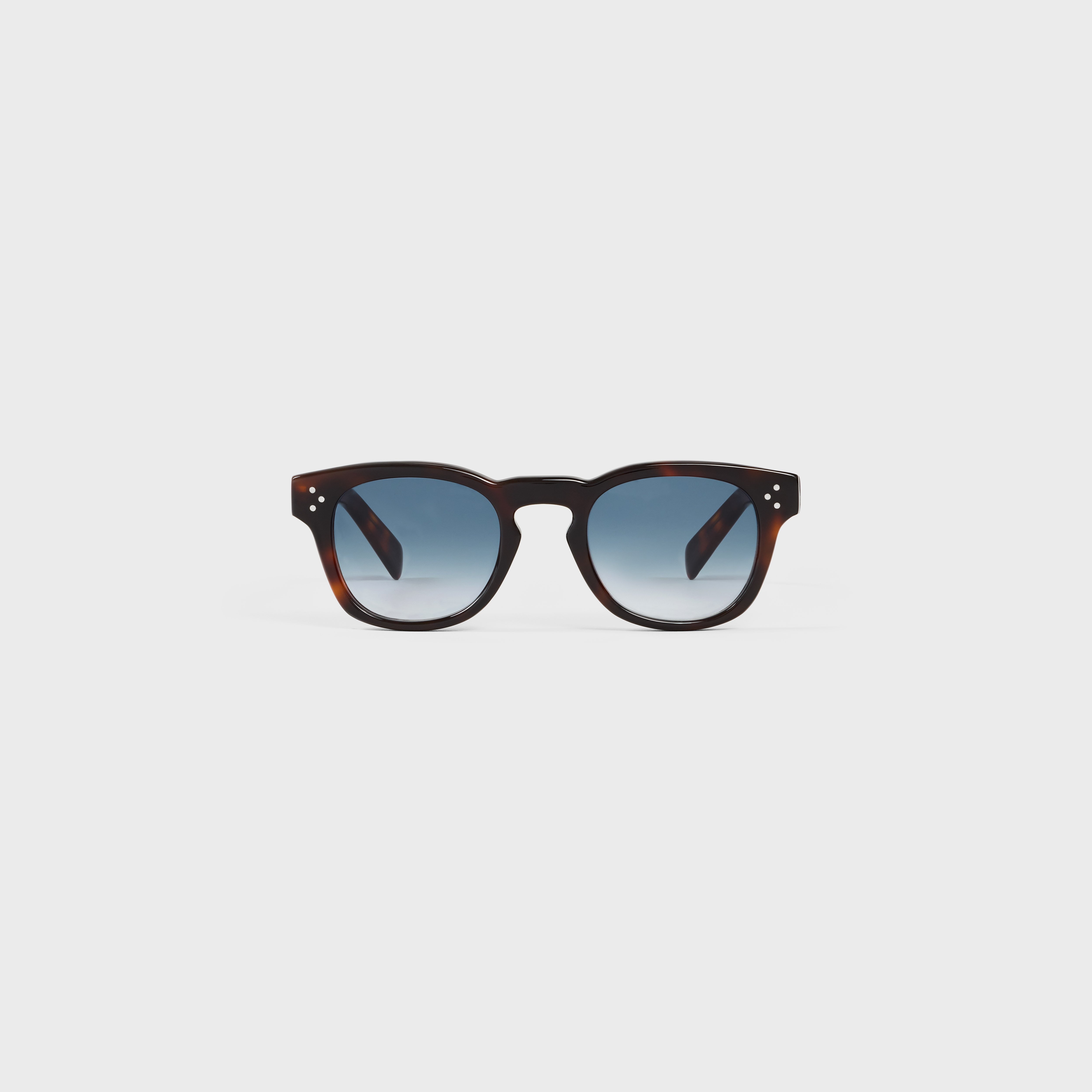 Black Frame 42 sunglasses in Acetate - Dark Havana / Blue | CELINE