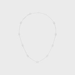 COLLIER MINI TRIOMPHE EN LAITON RHODIÉ - ARGENT | CELINE