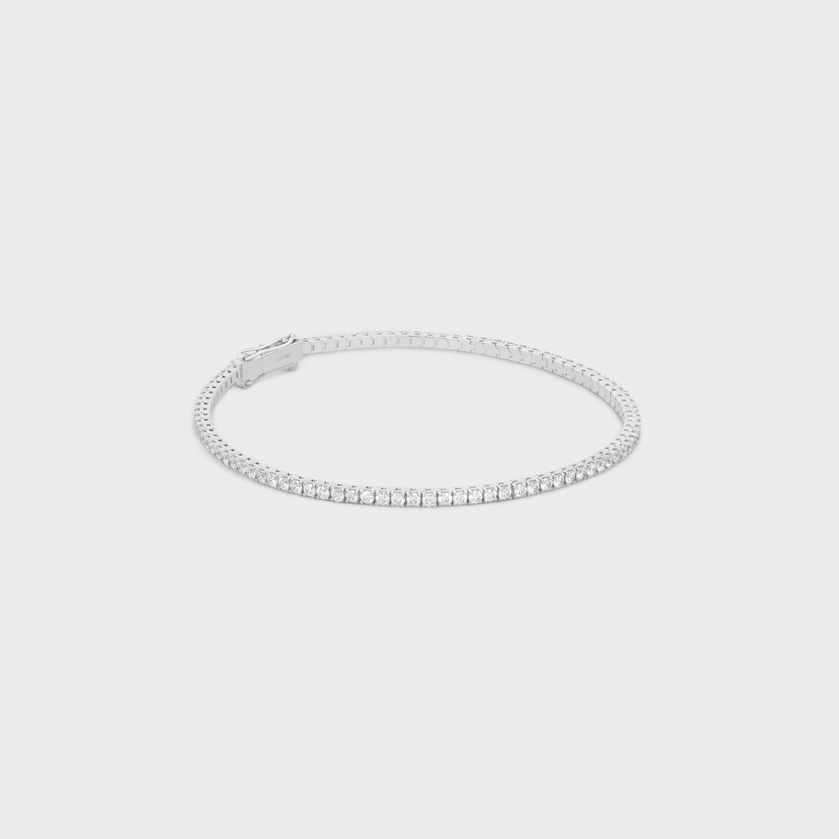 TENNIS BRACELET IN WHITE GOLD AND DIAMONDS - WHITE GOLD & WHITE | CELINE