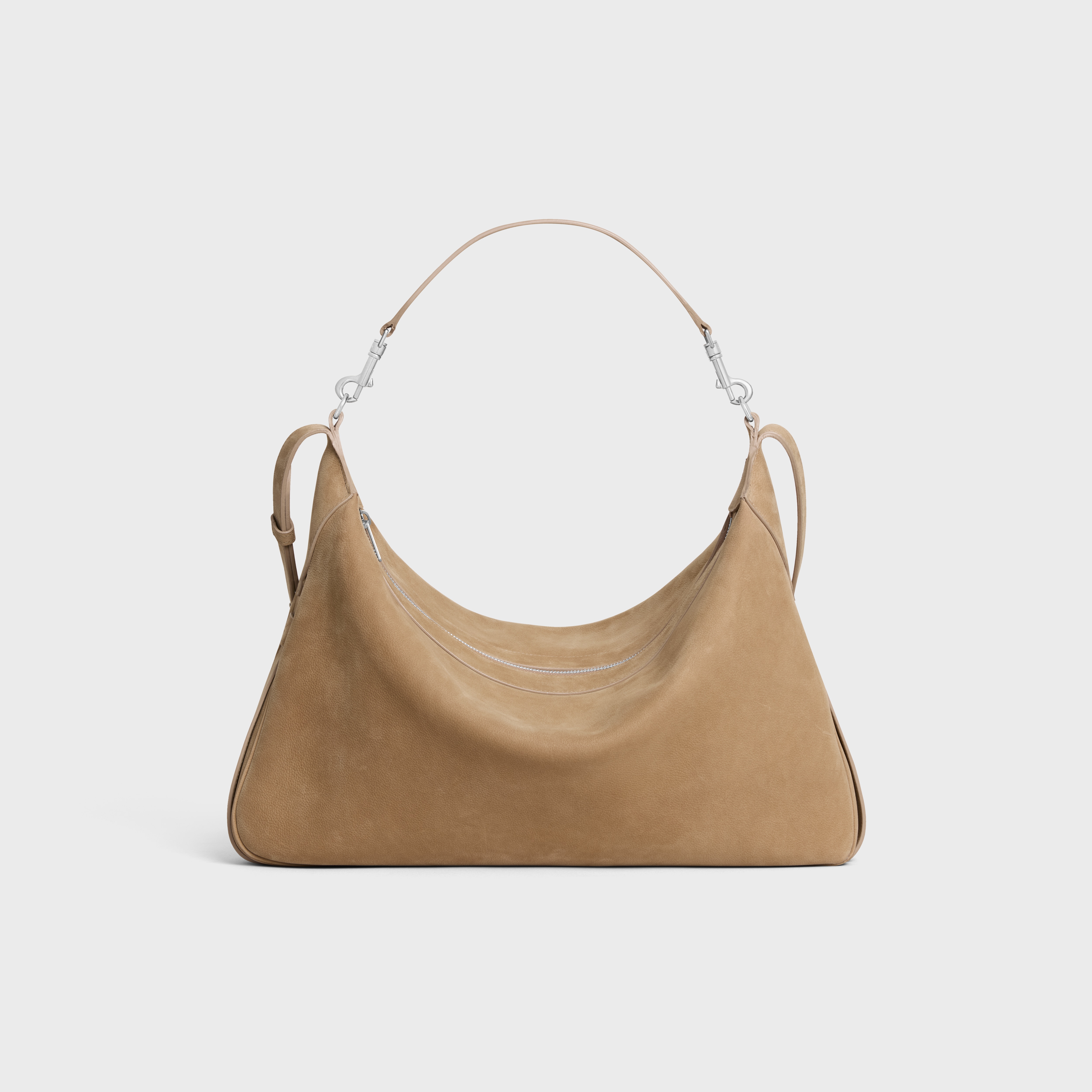 Large Romy IN NUBUCK CALFSKIN - BROWN SEPIA | CELINE
