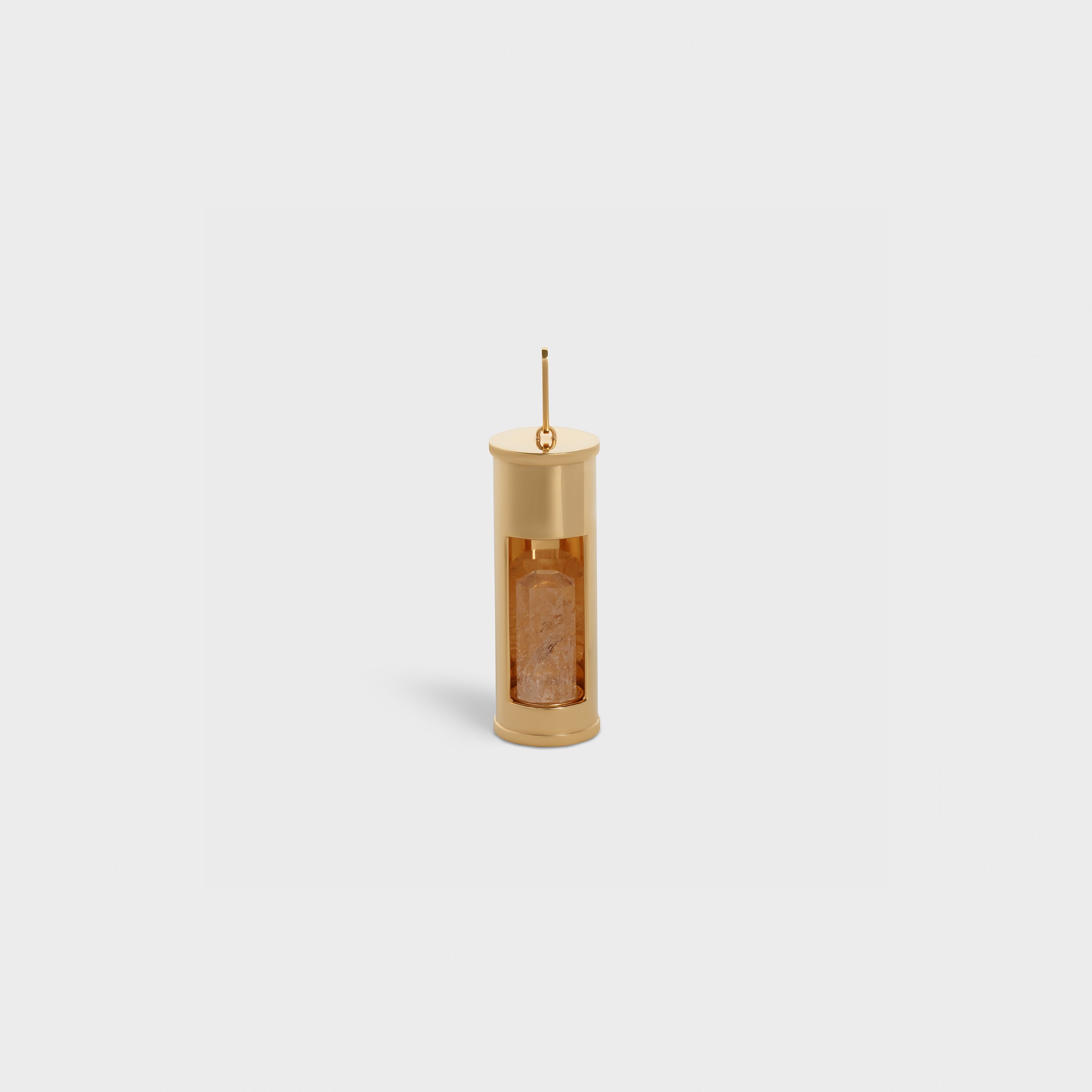 CELINE SEPARABLES SECRET STONE PENDANT IN BRASS WITH GOLD FINISH AND ...