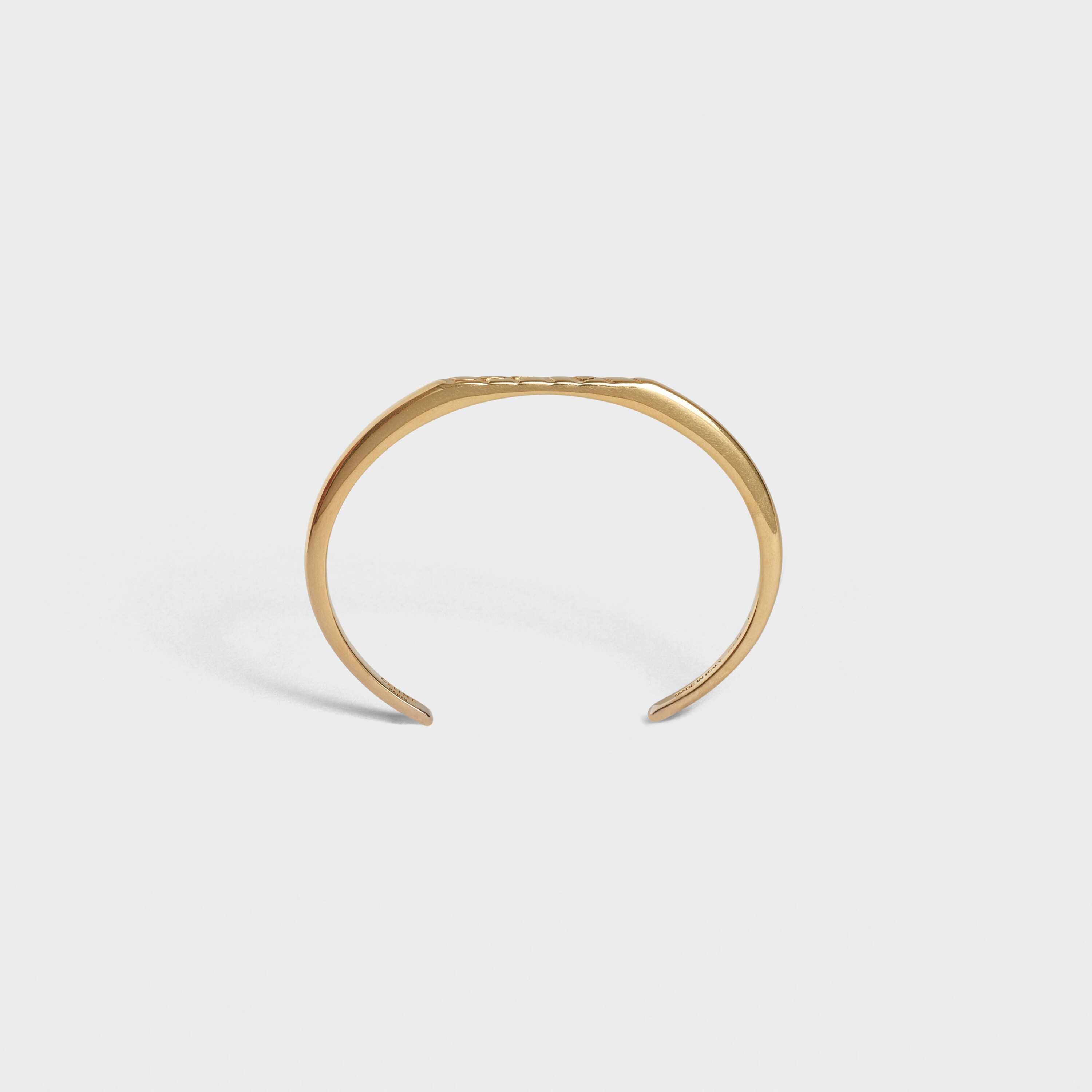 Celine Animals Flat Bracelet in Brass with Vintage Gold finish - null ...