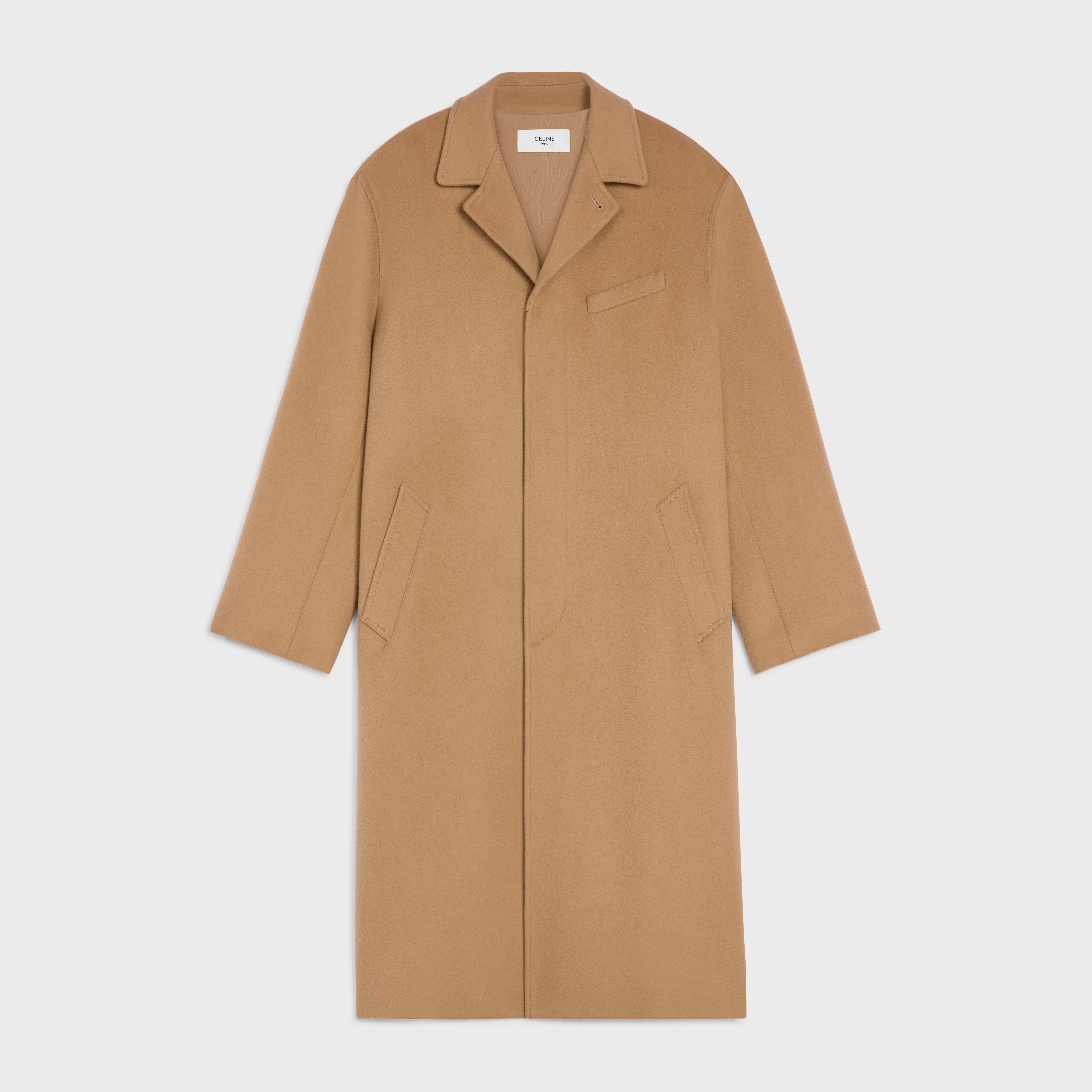 mac coat IN WOOL CLOTH - CAMEL | CELINE