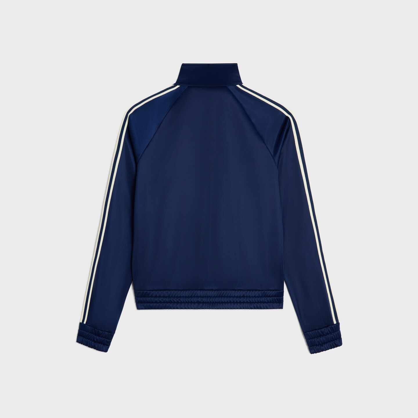 CELINE TRACKSUIT JACKET IN VINTAGE DOUBLE FACE JERSEY - NAVY/OFF WHITE ...
