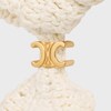 CHOUCHOU CELINE CROCHET EN COTON ET LAITON DORÉ - BLANC / OR | CELINE