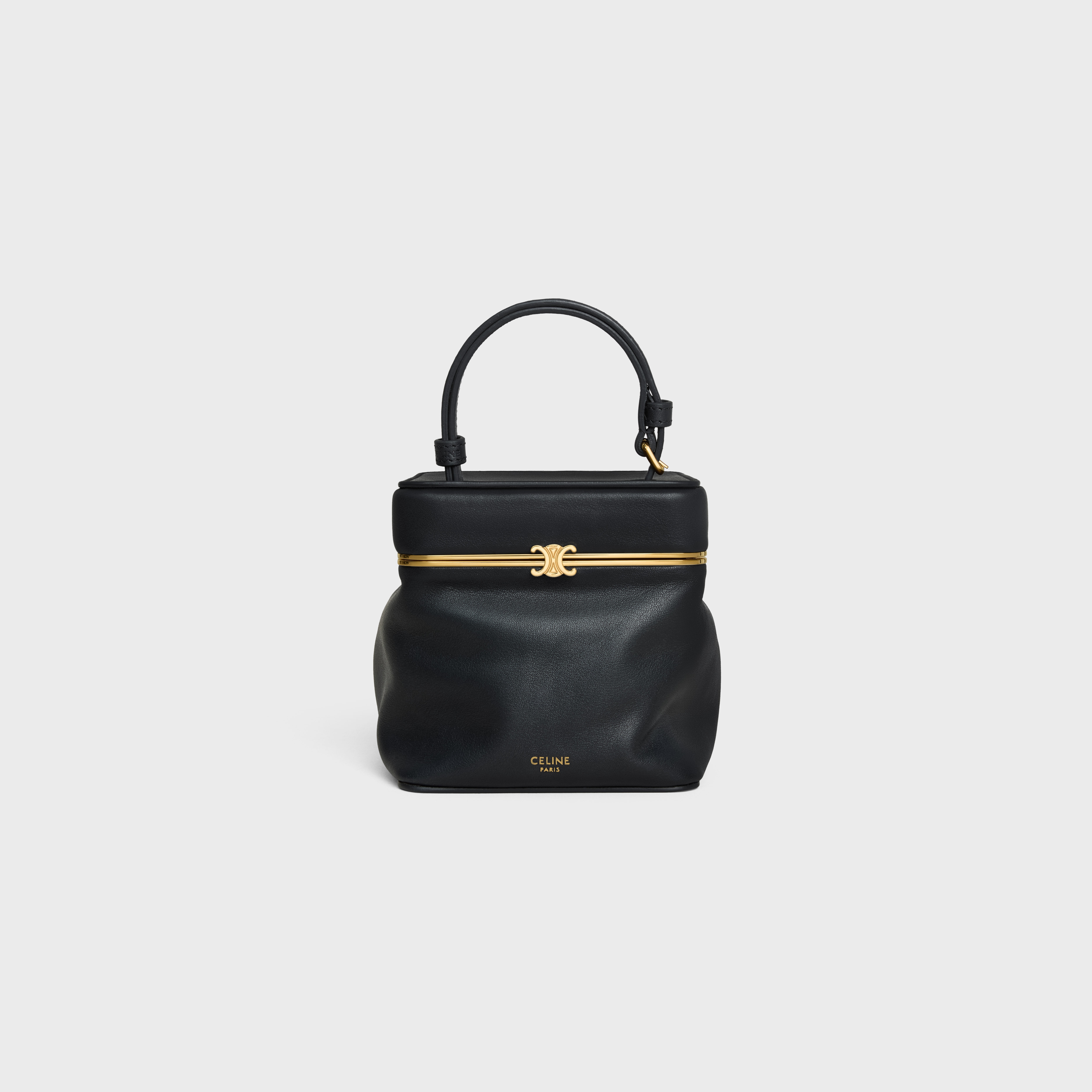 CUBE IN SUPPLE CALFSKIN - BLACK | CELINE