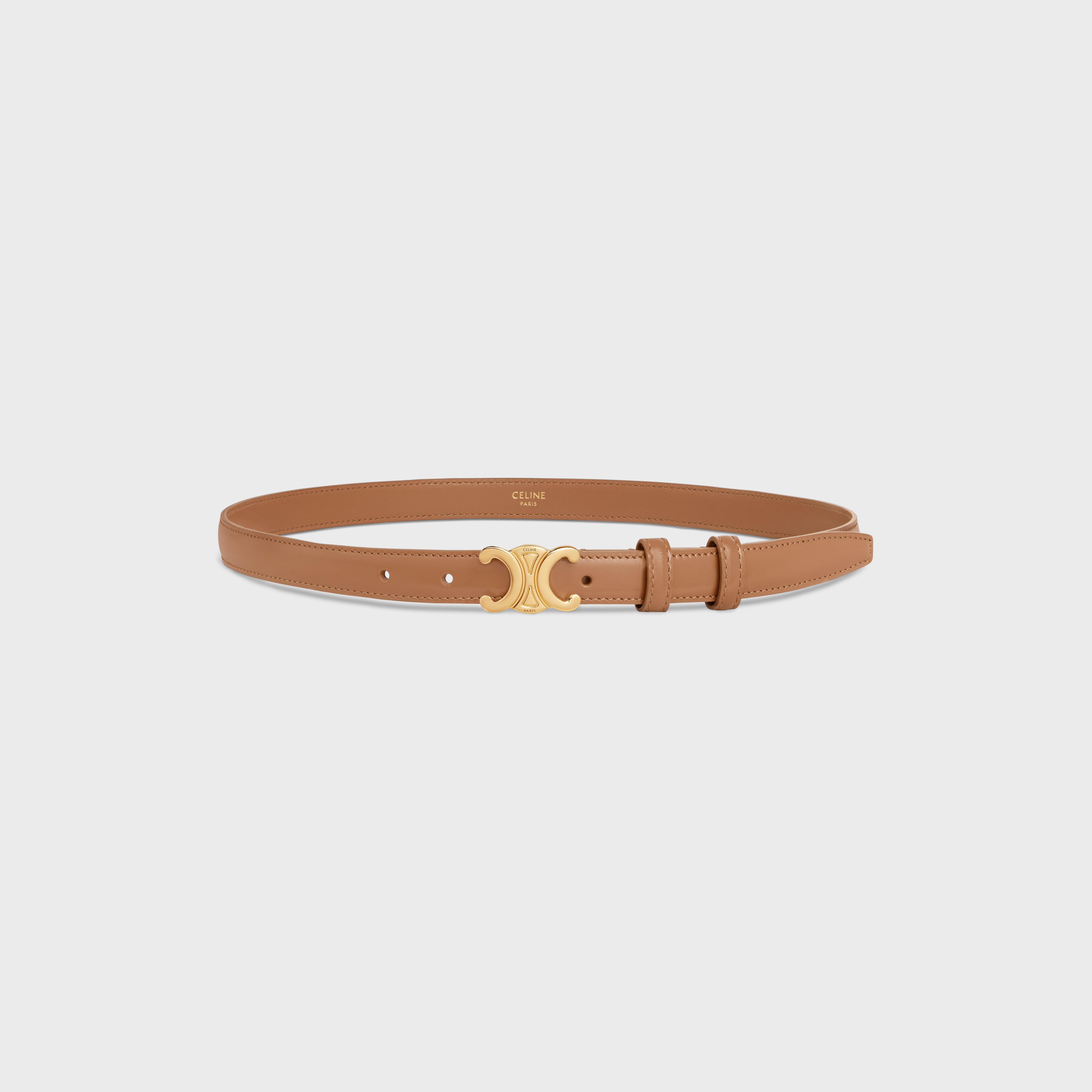 Small 18MM Triomphe Belt IN Taurillon Leather - BRONZE | CELINE