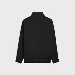 CELINE TRACKSUIT JACKET IN DOUBLE FACE JERSEY - BLACK | CELINE
