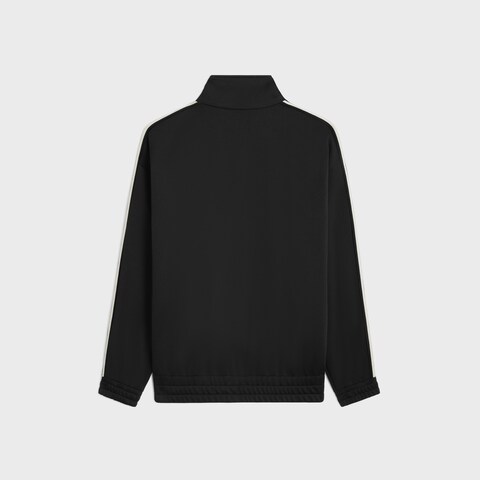 CELINE TRACKSUIT JACKET IN DOUBLE FACE JERSEY - BLACK | CELINE