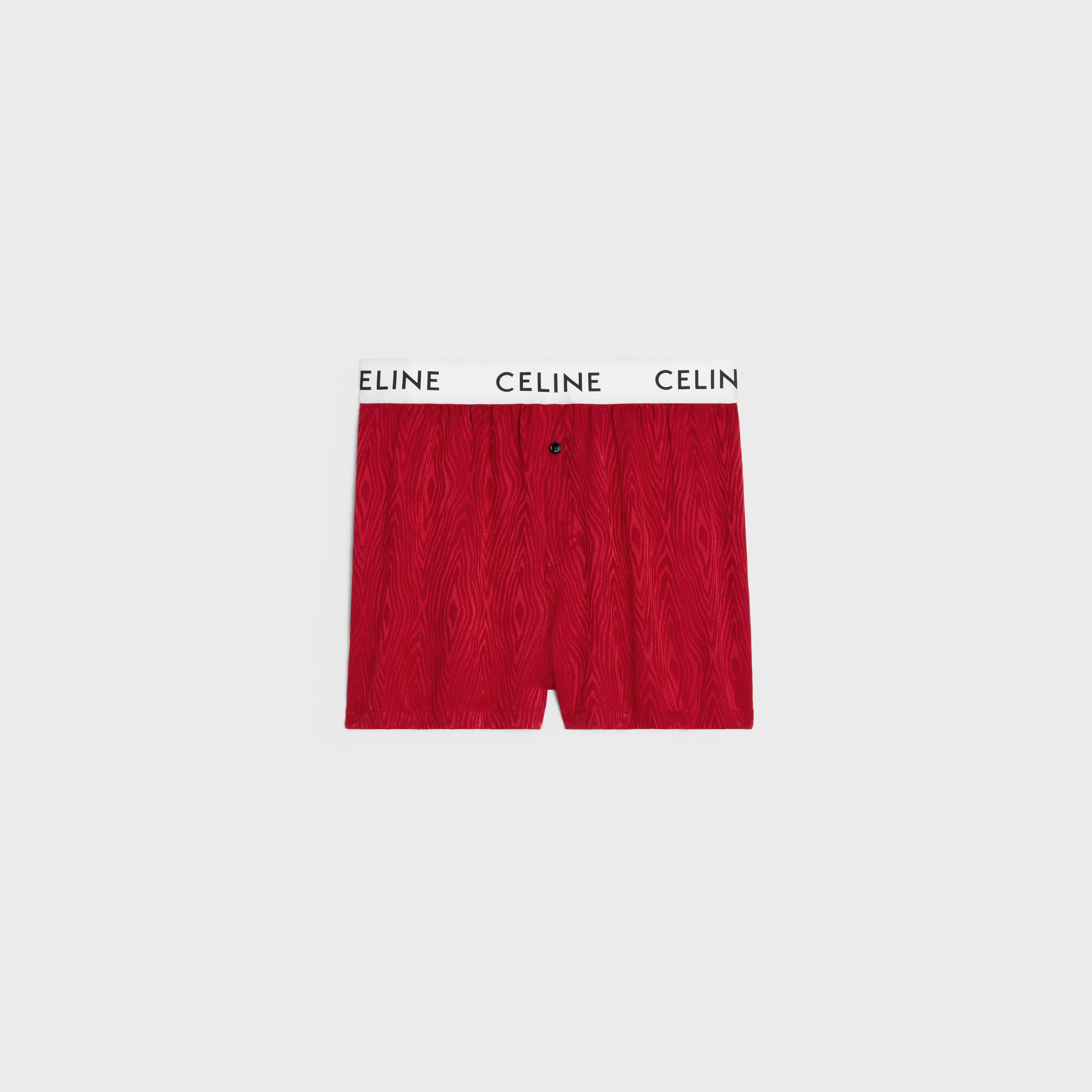 CELINE BOXERS IN SHIMMERING SILK CADY - CARMIN | CELINE