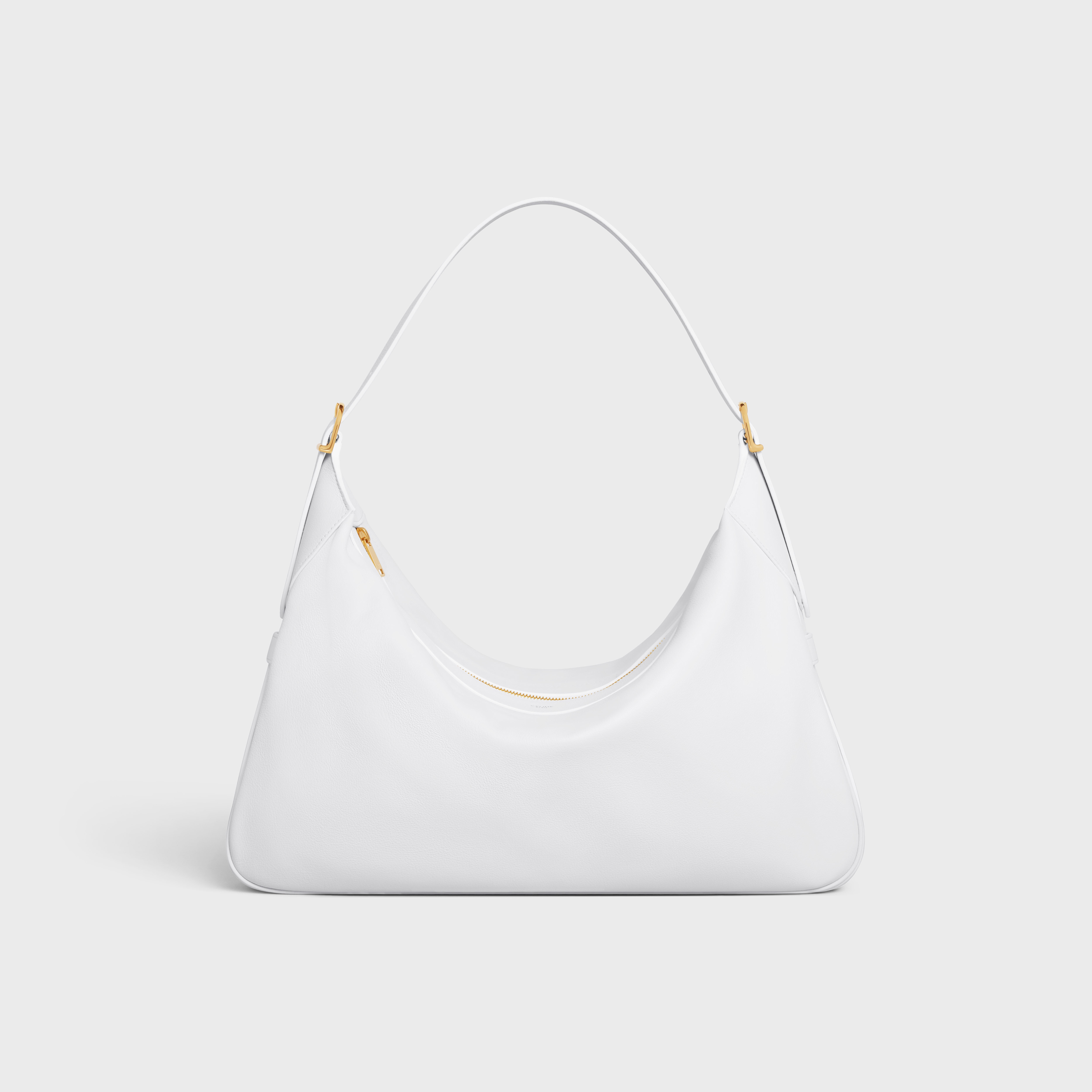 LARGE ROMY IN SUPPLE CALFSKIN - ARCTIC WHITE | CELINE