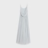 LONG DRAPED DRESS IN MUSLIN AND SILK CRÊPE - | CELINE