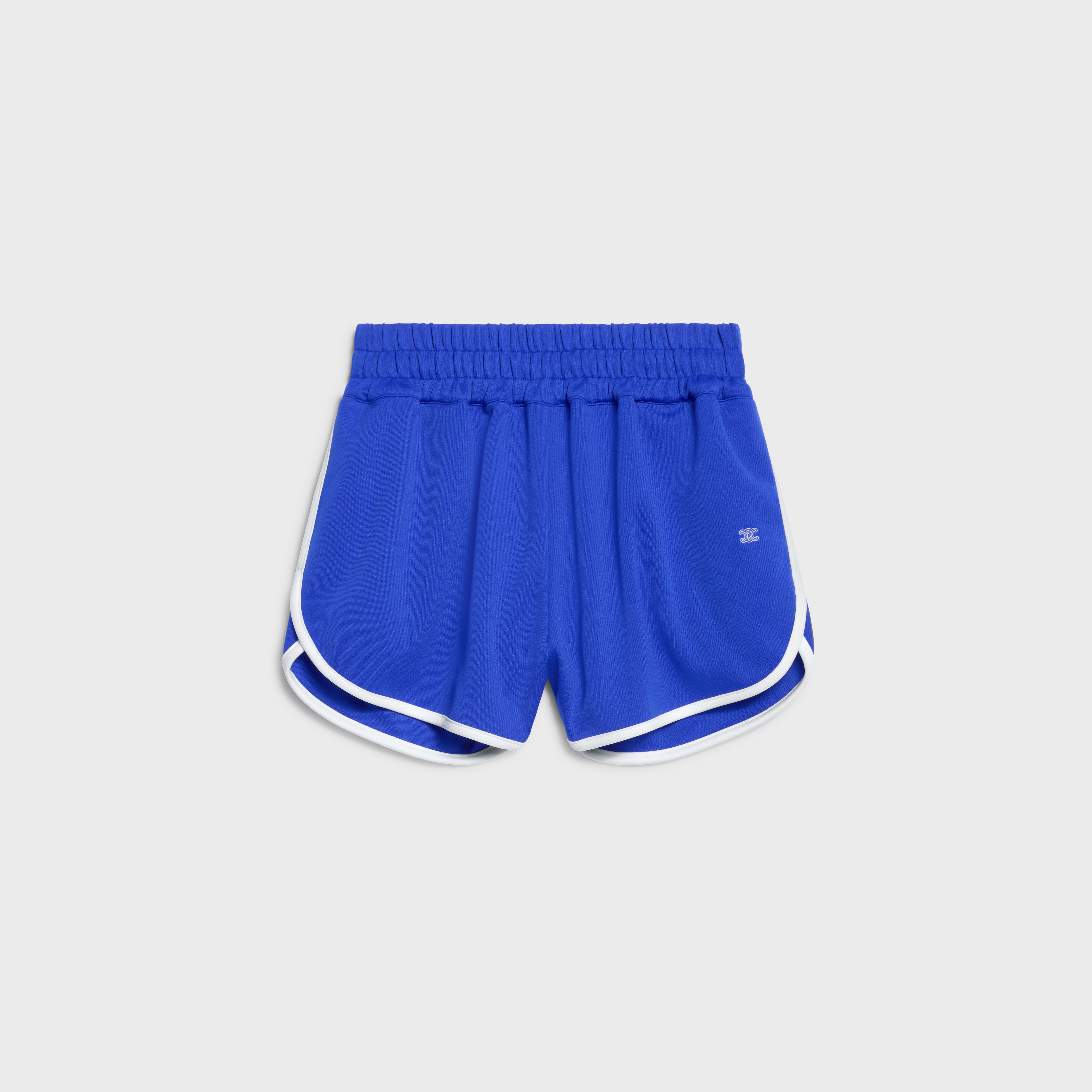 mini short JERSEY DOUBLE FACE - ELECTRIC BLUE/WHITE | CELINE
