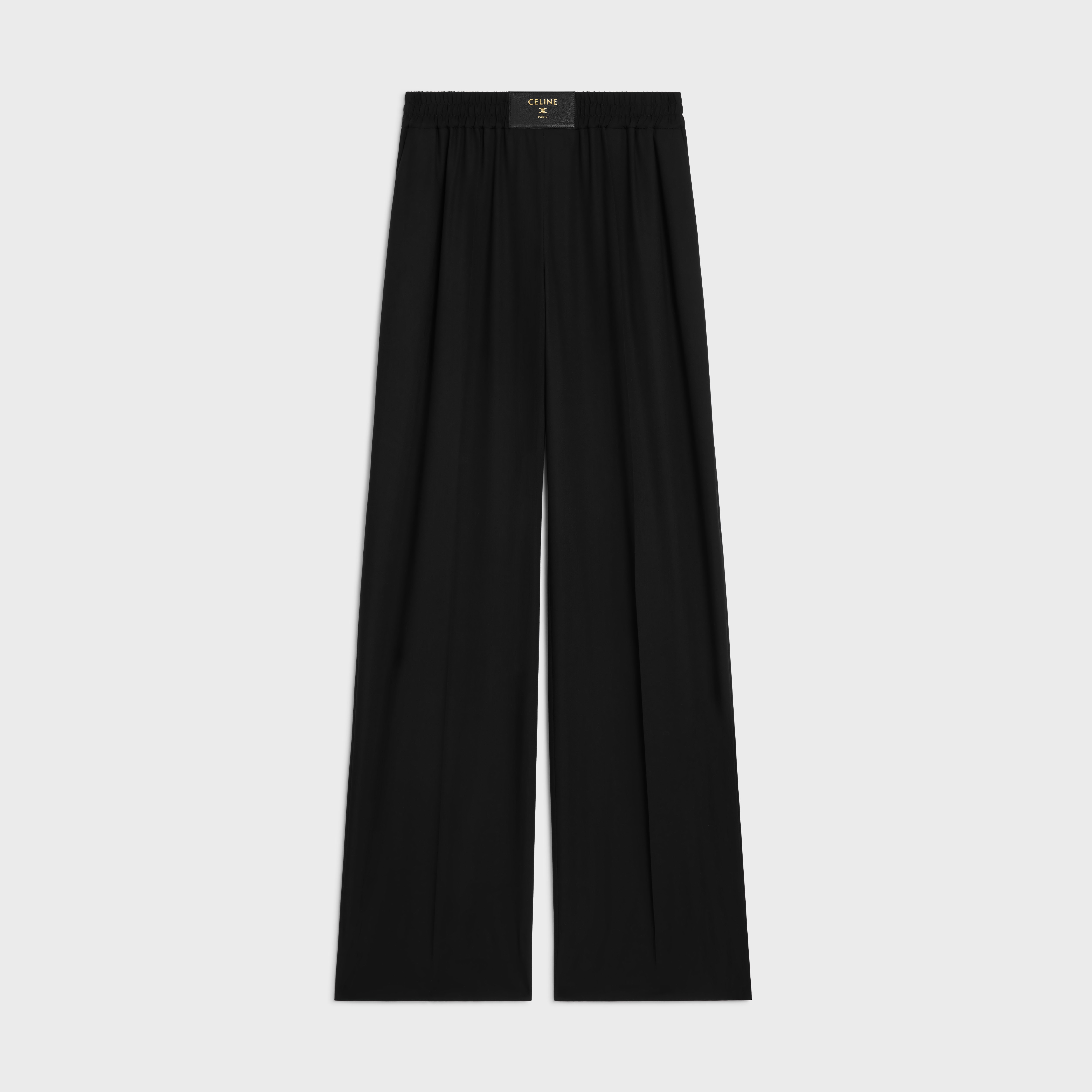 PANTALONES DE PAÑO DE LANA LIGERA - NEGRO | CELINE